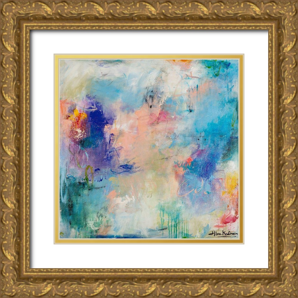 Koelman, Hilma 20x20 Gold Ornate Wood Framed with Double Matting Museum ...