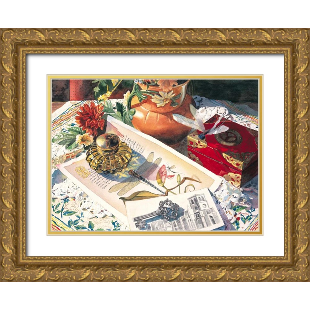 Koenig, Judy 14x11 Gold Ornate Wood Framed with Double Matting Museum ...