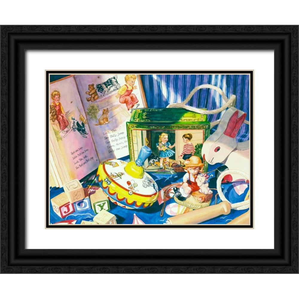 Koenig, Judy 14x12 Black Ornate Wood Framed with Double Matting Museum ...
