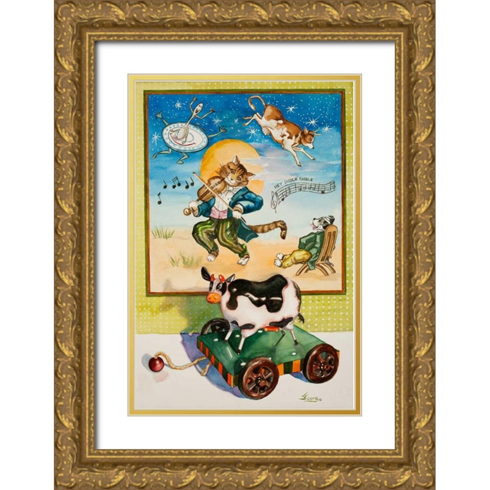 Koenig, Judy 23x32 Gold Ornate Wood Framed with Double Matting Museum ...