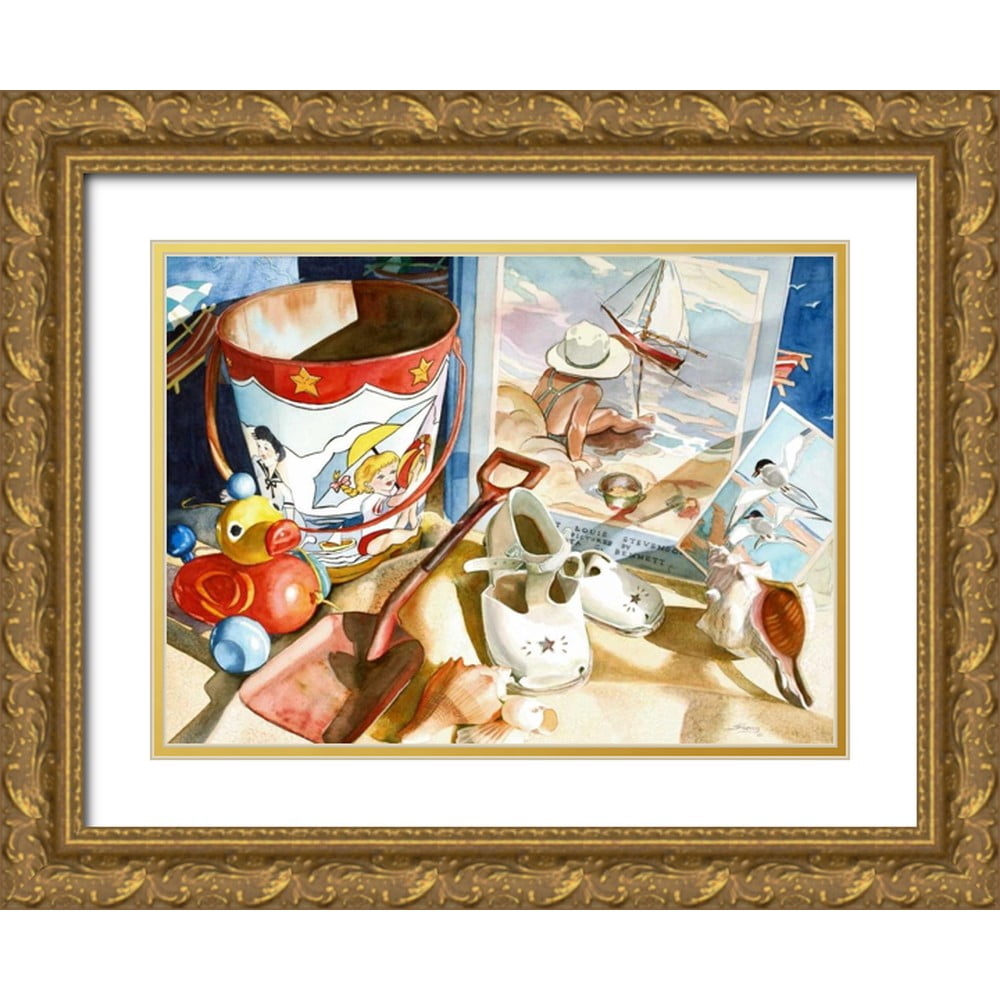 Koenig, Judy 24x19 Gold Ornate Wood Framed with Double Matting Museum ...