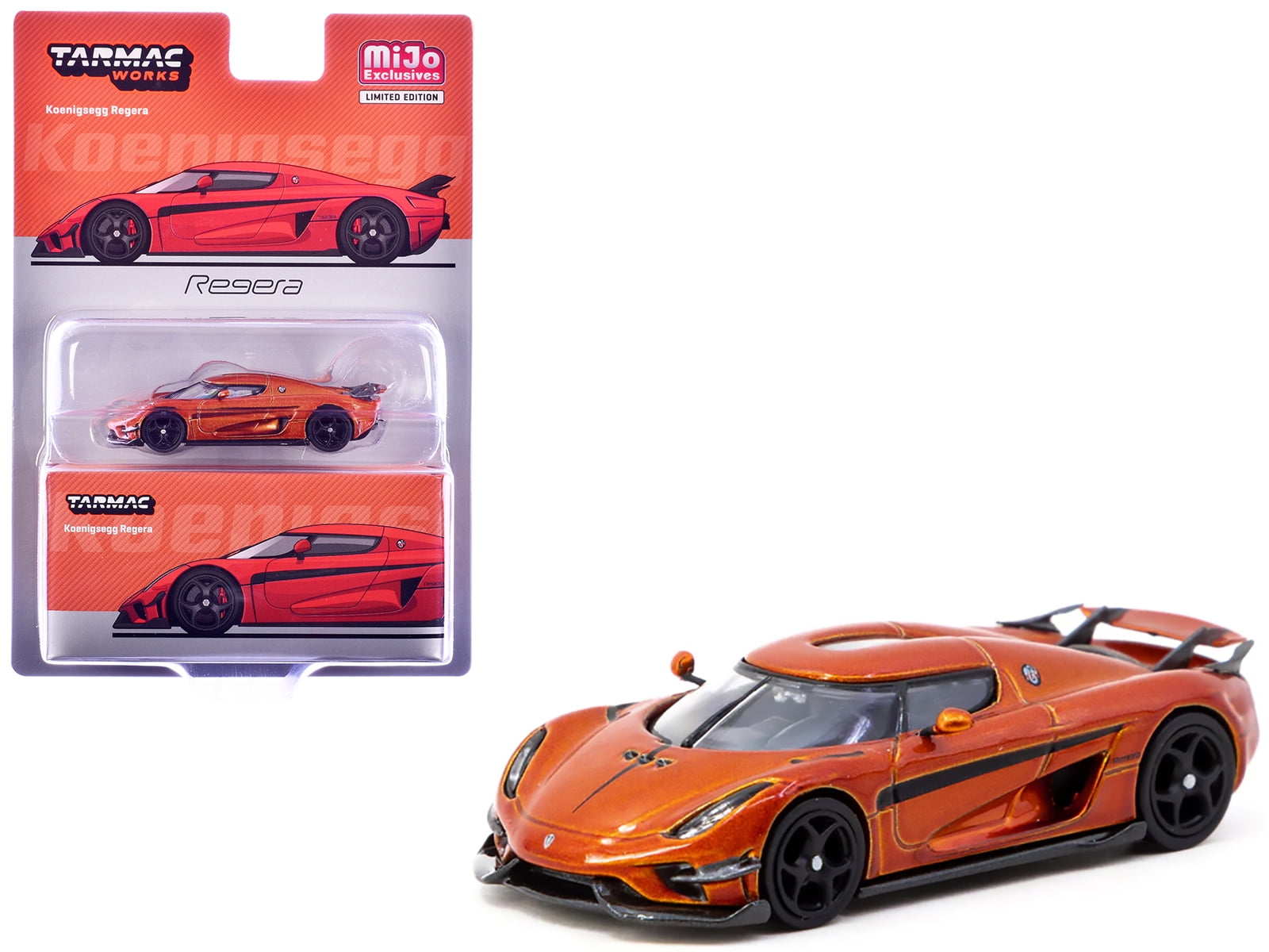 Koenigsegg Regera Orange Metallic with Black Stripes "Global64" Series ...