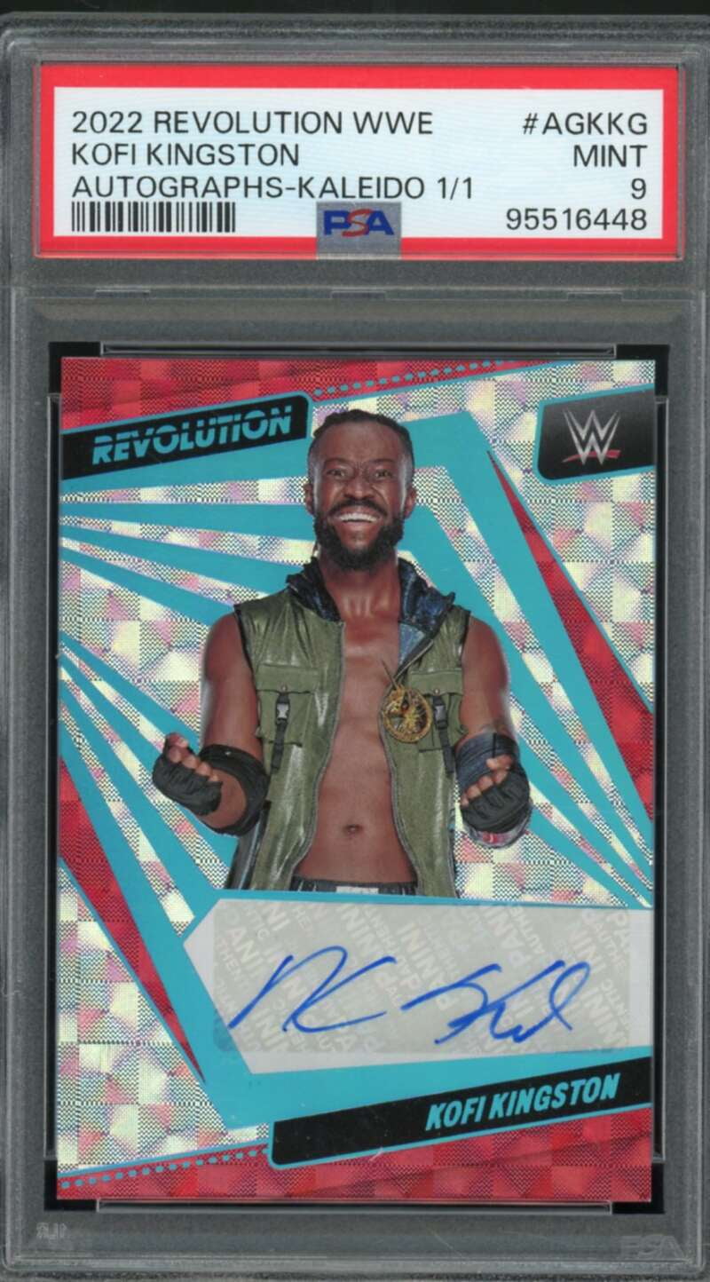 Kofi Kingston Card 2022 Revolution WWE Autographs Kaleido (1/1) #Agkkg ...