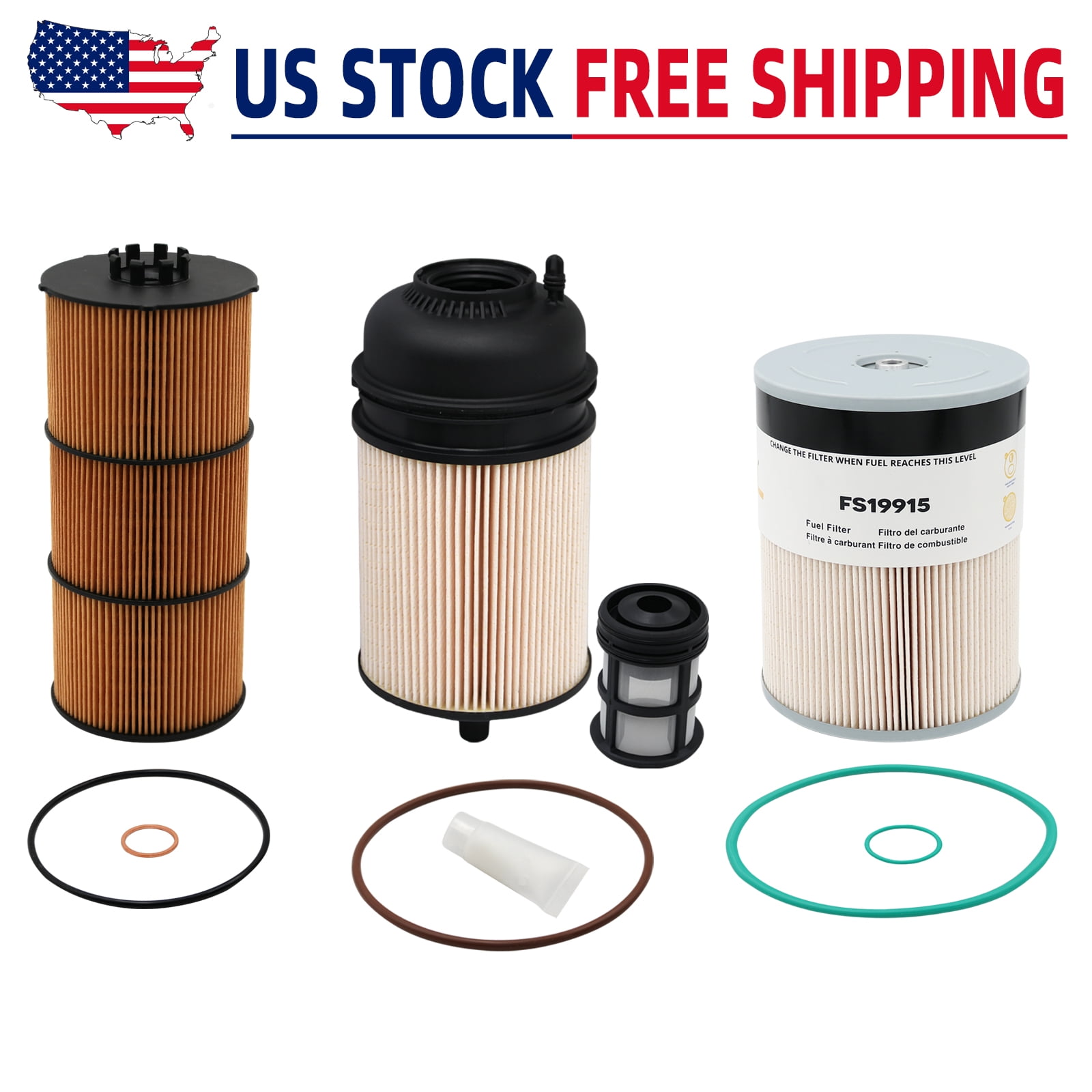 Kofil MK1001 Fuel & Oil Filter Maintenance Kits, LF17511 Oil Filter ...