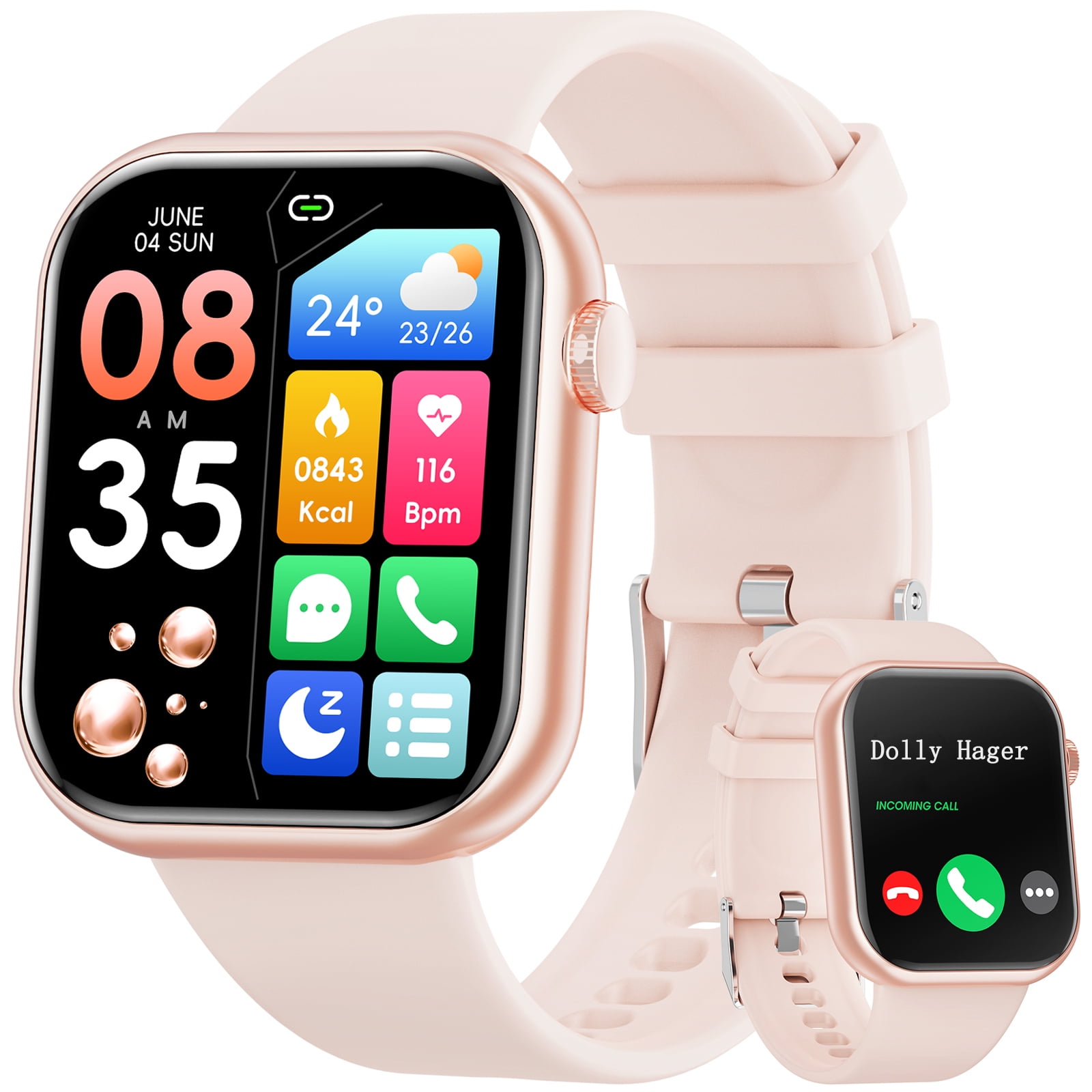 Kogiio Smart Watch for Women, Bluetooth Call, Compatible with Android ...