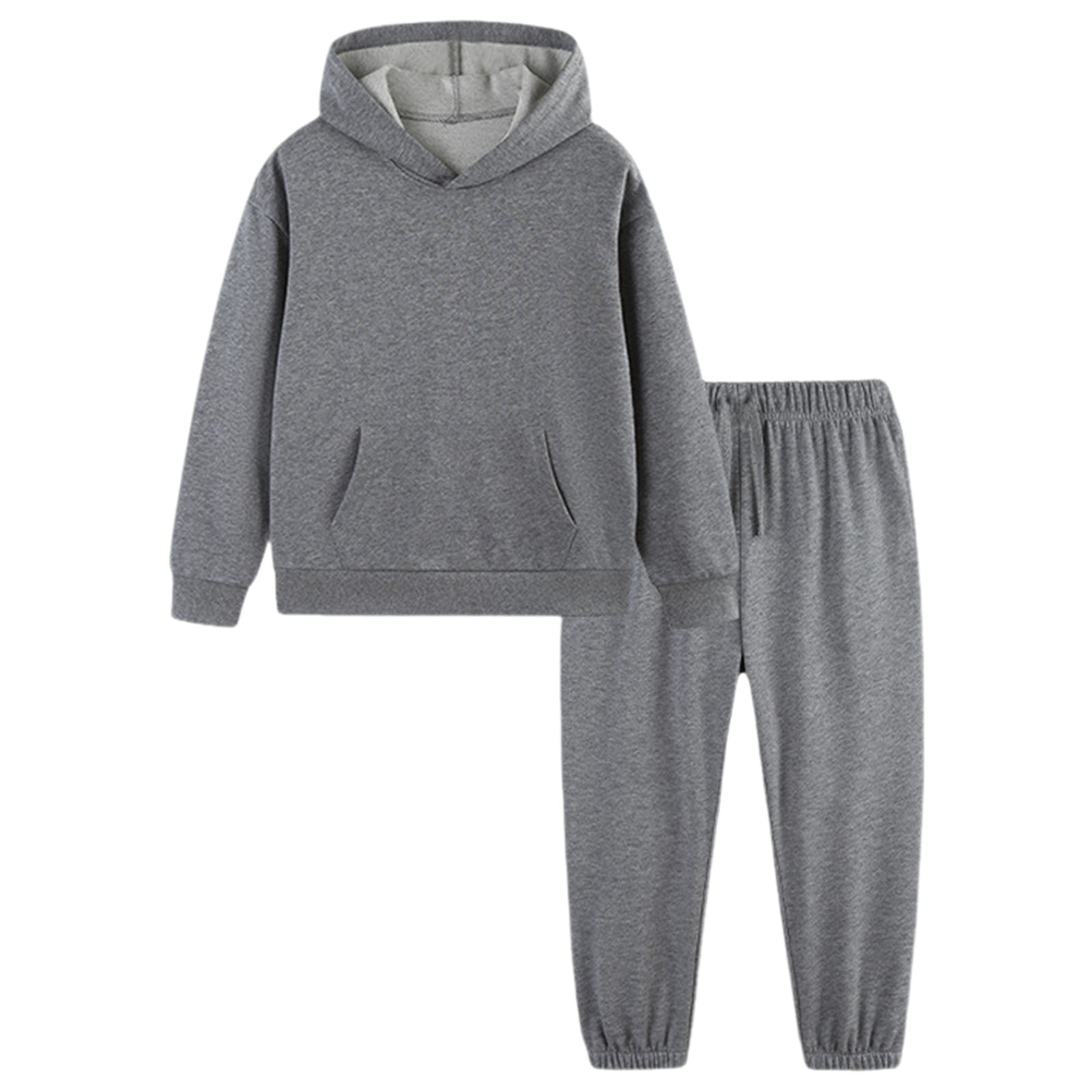Kogui Boys Sweat Outfits Boys' Fleece Jogger Set - 2 Piece Basic Solid ...