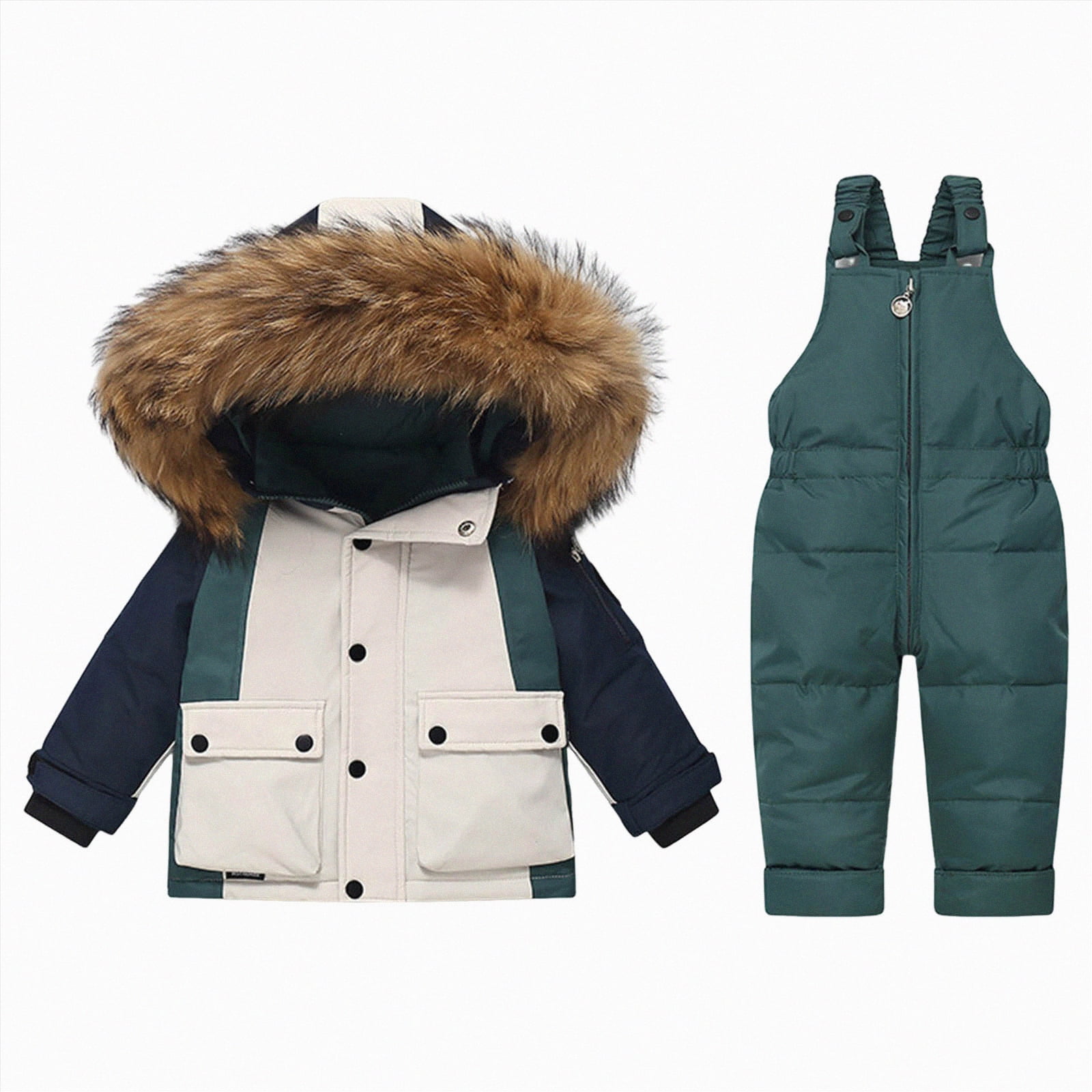Kogui Girl Snowsuit Toddler Boys Girls Snowsuit 2 Piece Winter Clothing ...
