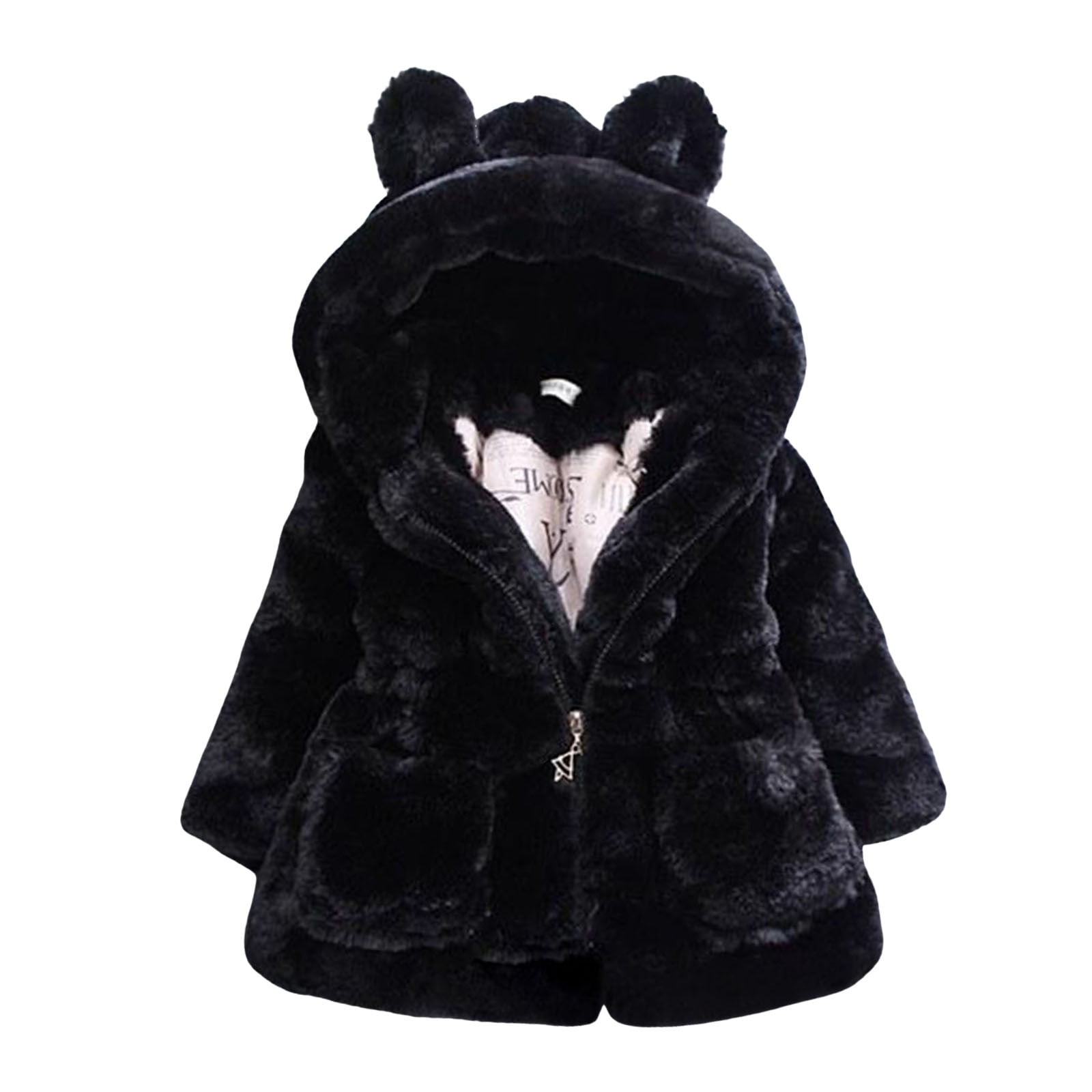 Kogui Girls Fleece Lined Jacket Girls Warm Fleece Jacket Button Up Faux ...