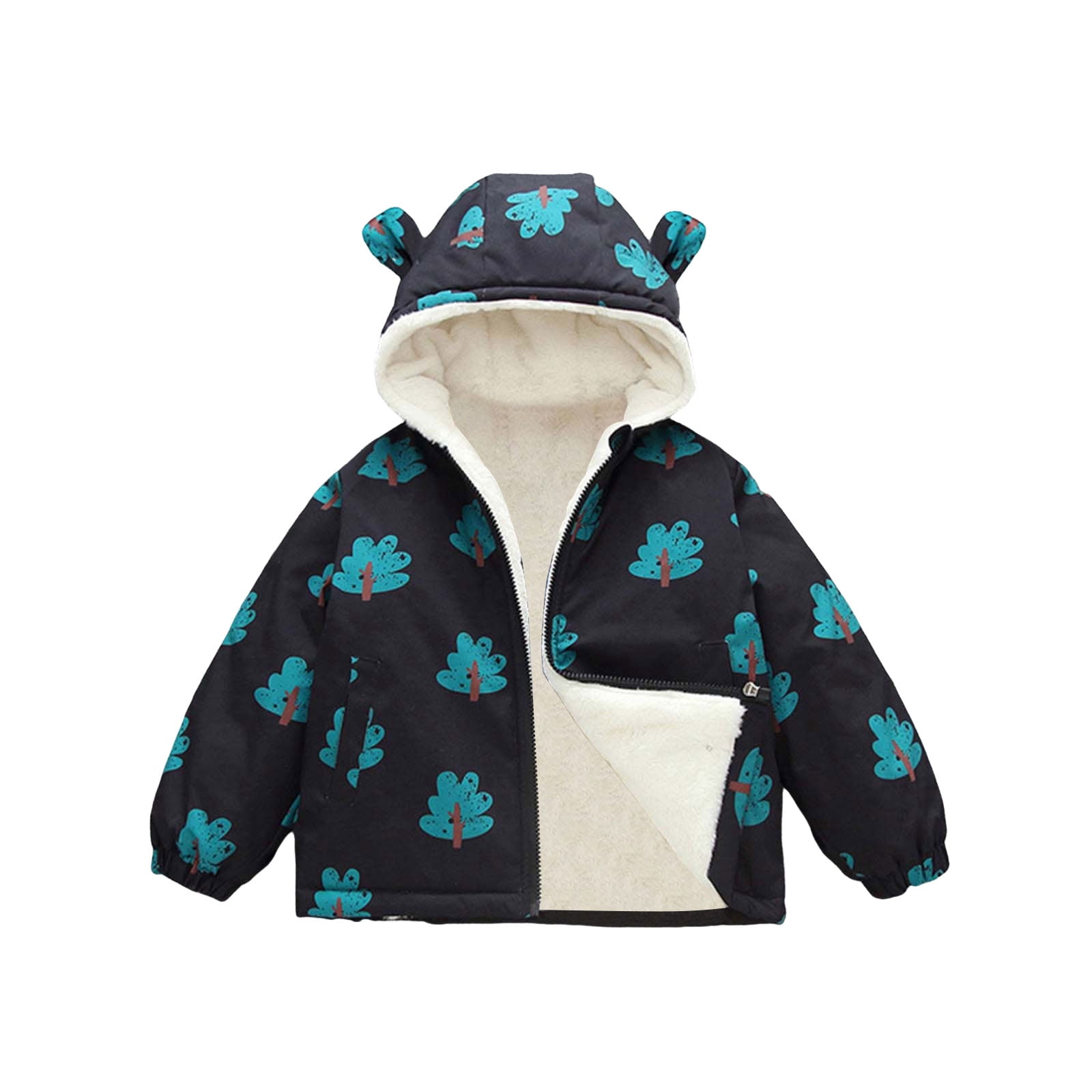 Kogui Kids Winter Outerwear Kids Down Jacket Winter Warm Hooded Zipper ...
