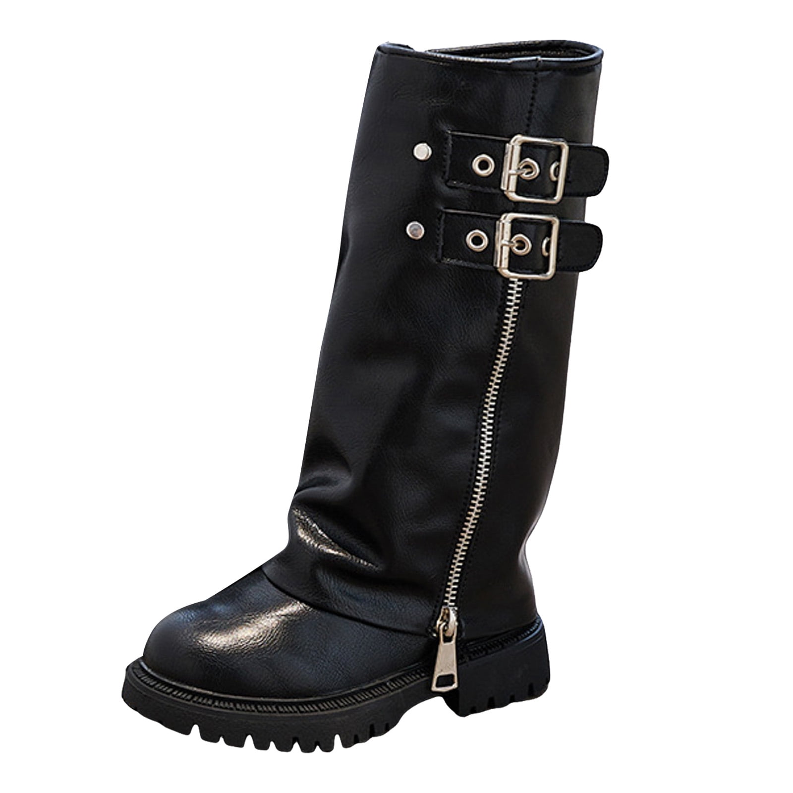 Kogui White Knee High Boots Girls Boots for Girls Fall Shoes Lace Up ...