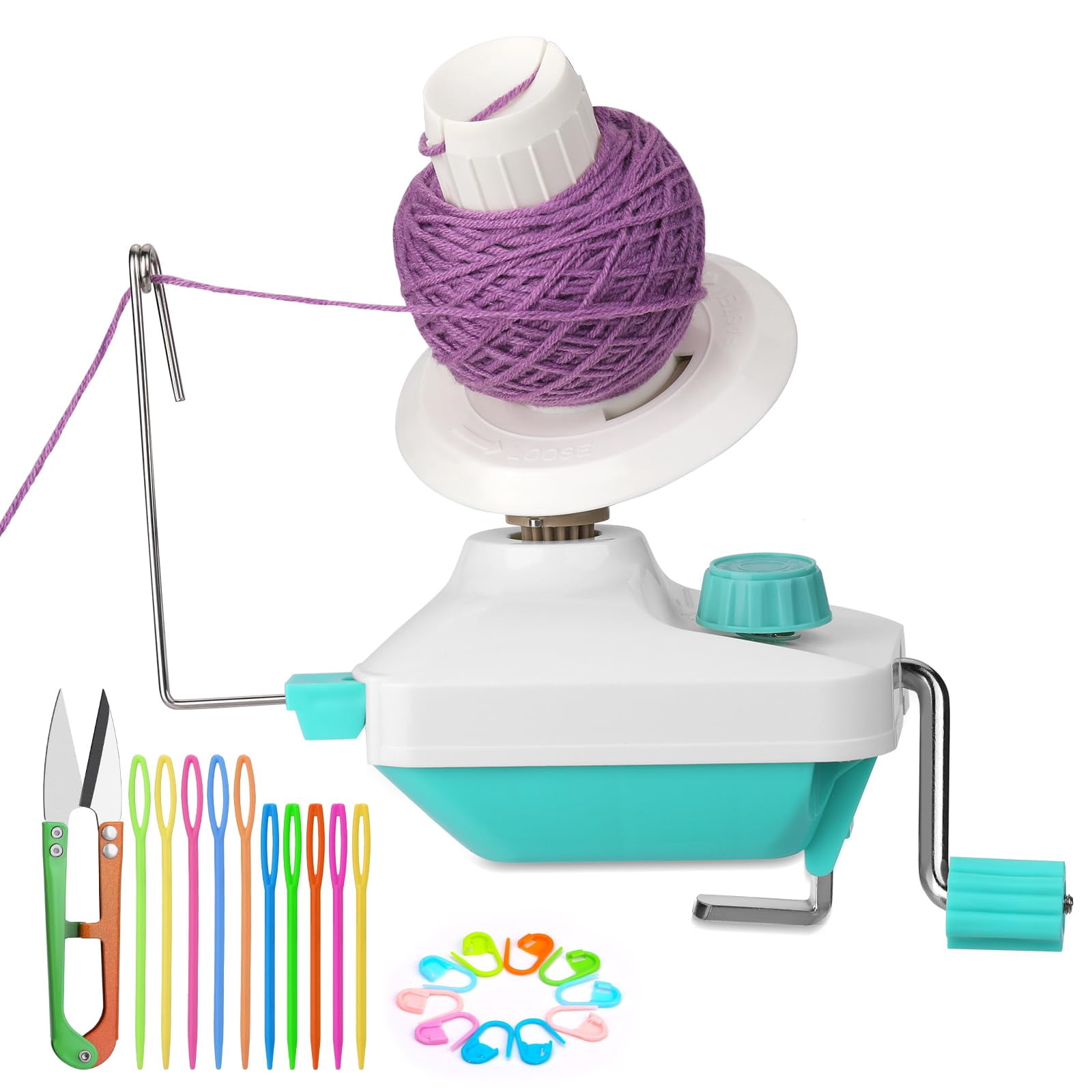 Kogyxe Yarn Winder, Yarn Ball Winder, Hand-Operated Easy-to-Install ...