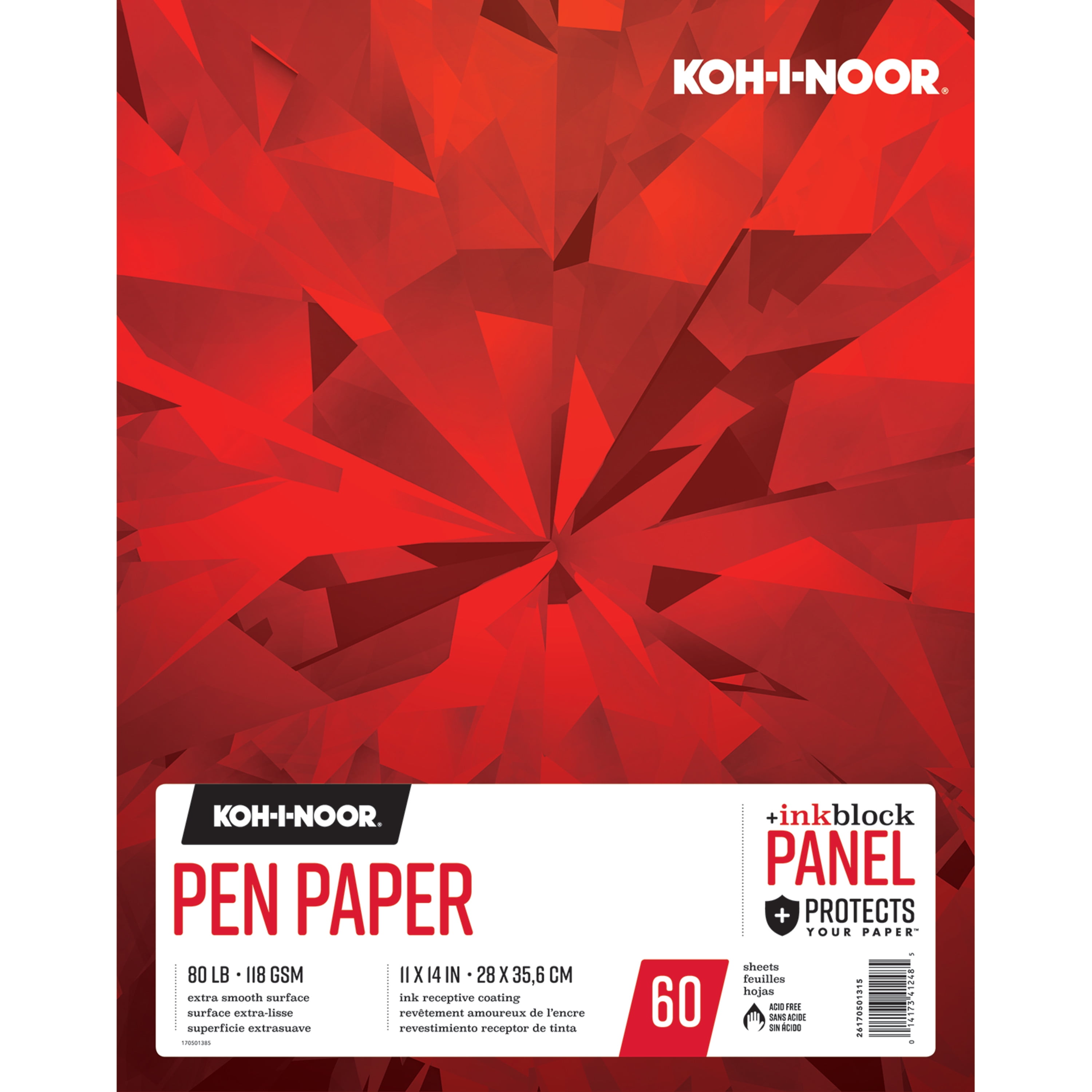 Koh-I-Noor Pen Paper Pad, 60 Sheets, 11in x 14in - Walmart.com