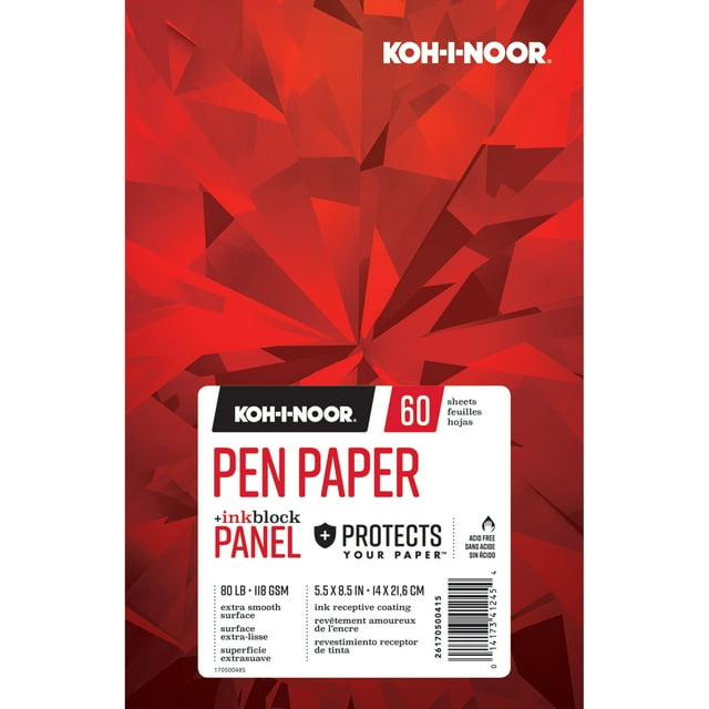 Koh-I-Noor Pen Paper Pad, 60 Sheets, 5.5in x 8.5in - Walmart.com
