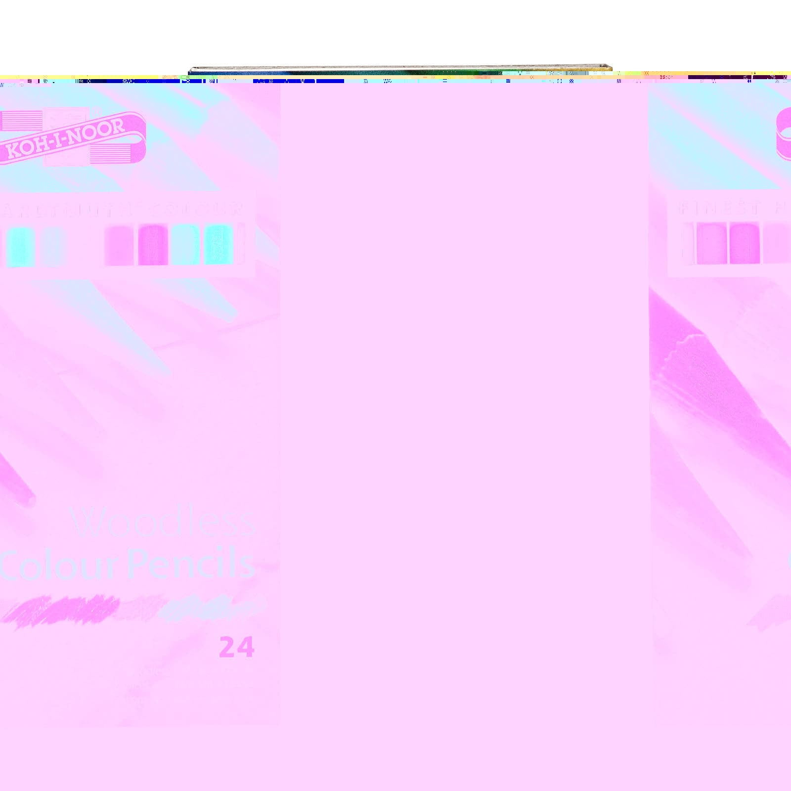 Koh-I-Noor Progresso Woodless Colored Pencils, 24-Piece Set, Assorted ...