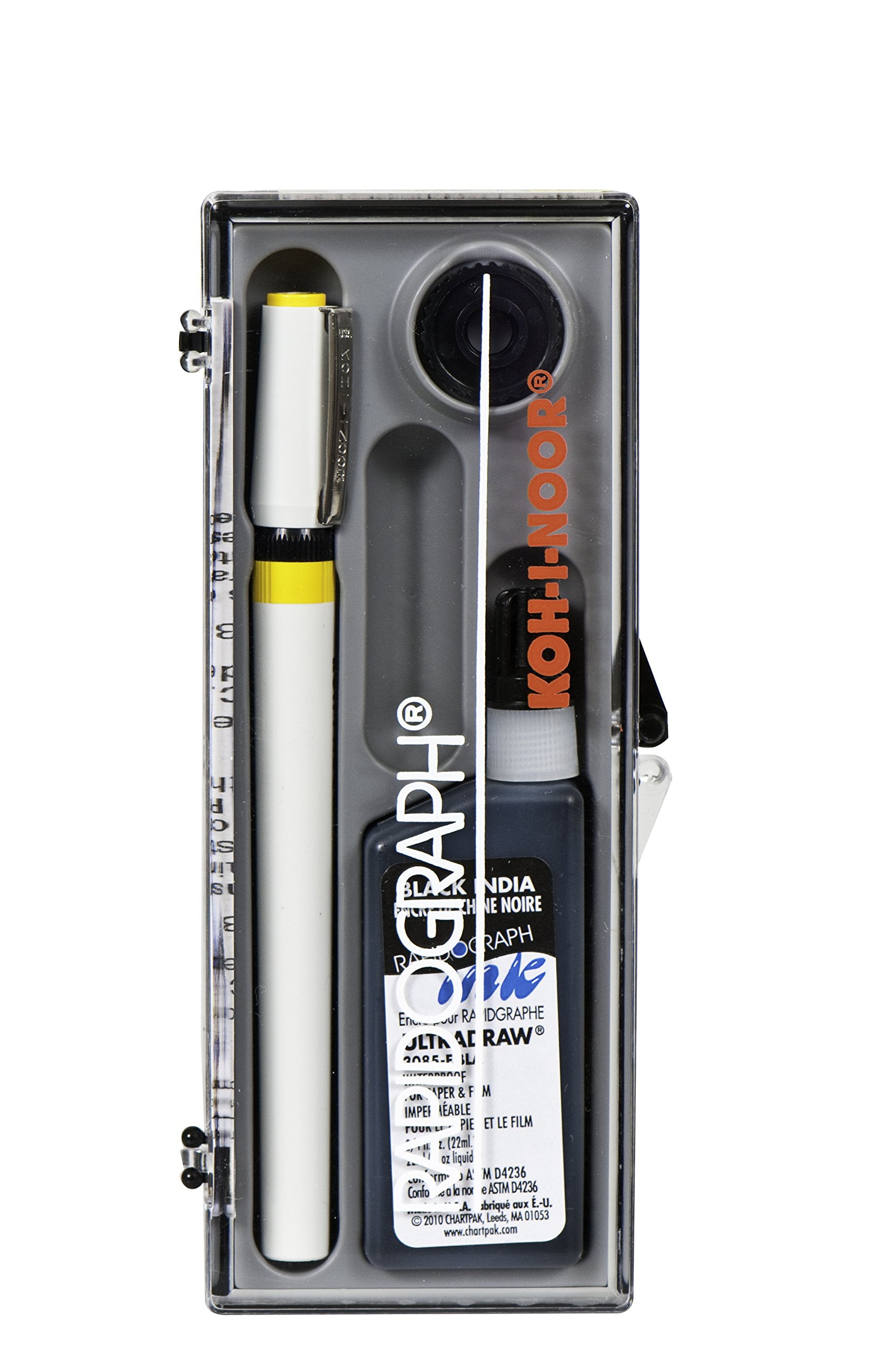 Koh-I-Noor Rapidograph Pen & Ink Set, .30mm Pen Nib, .75 oz. Bottle of ...