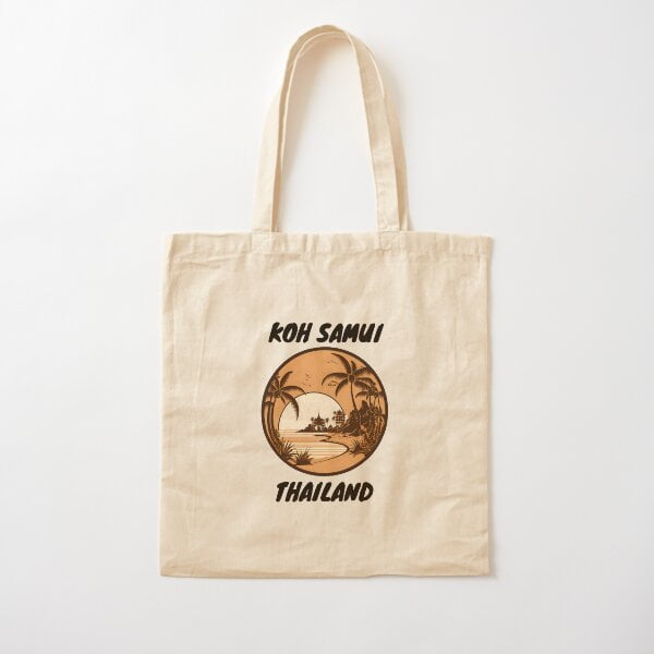 Koh Samui Thailand Cotton Tote Bag Canvas Tote Bag, Family Gift For ...