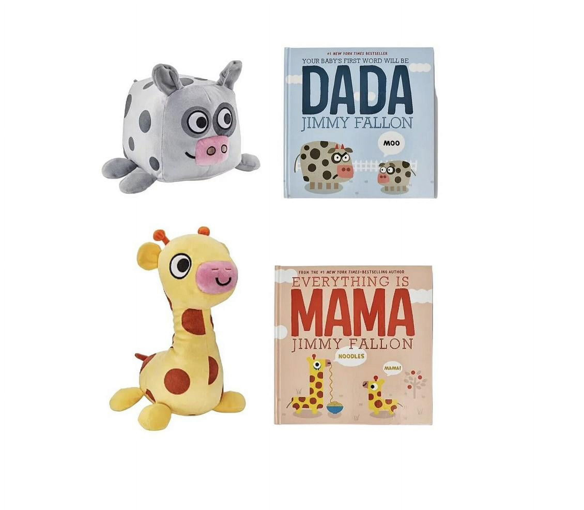 Everything is Mama Giraffe & Dada Cow Jimmy Fallon Plush & Book Set ...