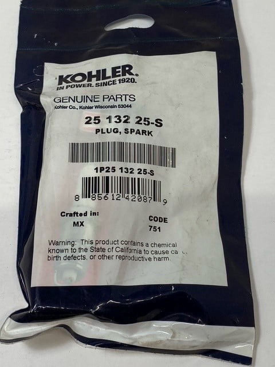 Kohler 25 132 25-S Plug, Spark - Walmart.com