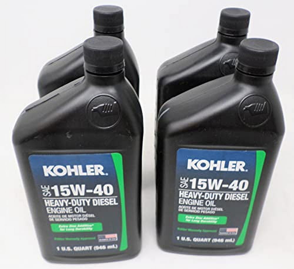 Kohler 25 357 47-S SAE 15W40 Diesel Engine Oil Pack of 4 Quarts ...