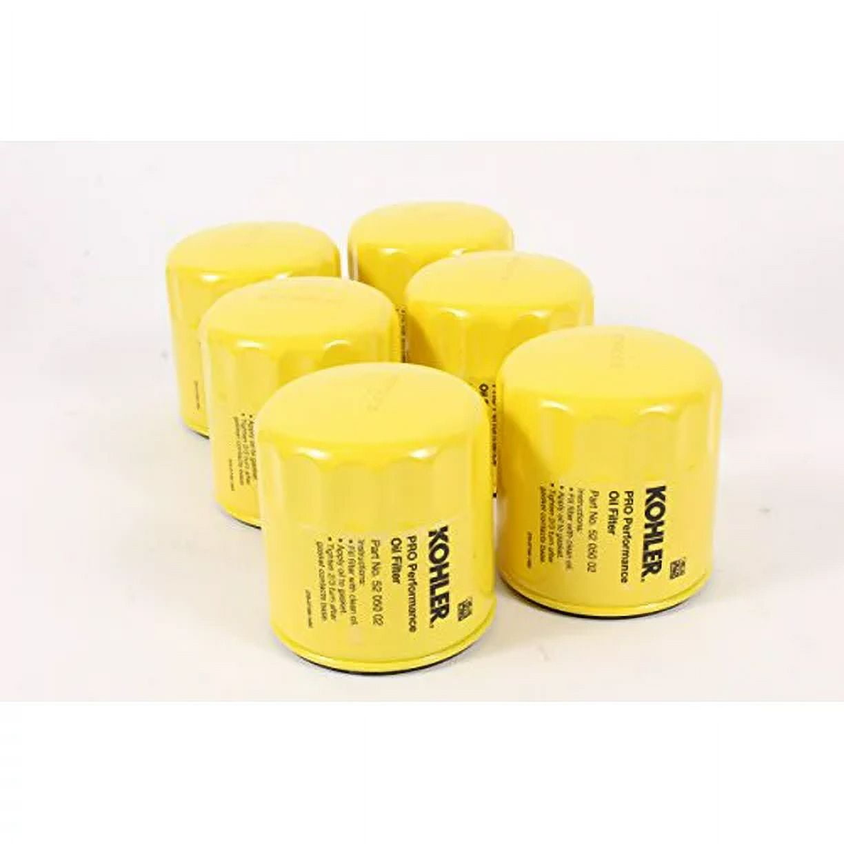 Kohler Pro Performance Engine Oil Filters, Pack of 6, Model 52 050 02-S ...