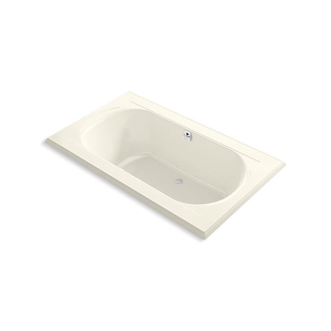 Kohler 1418-GHW-96 72 x 42 in. Memoirs Drop-In Bubblemassage Air Bath ...