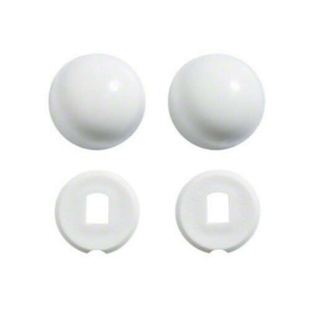 Kohler Color Replacement Plastic Toilet Bolt Caps - Set of 2 - White ...