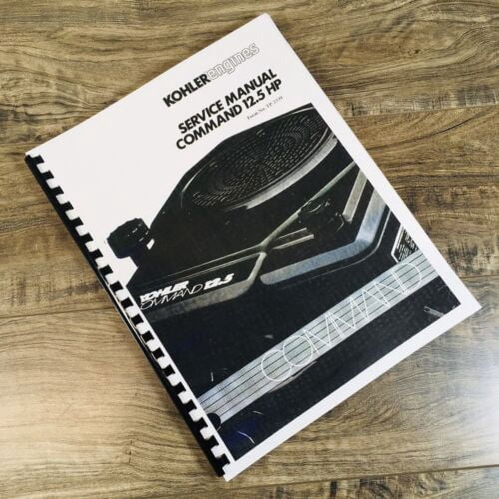 Kohler Command 12.5 Hp Vertical Engine Service Manual Repair Shop Workshop Book - Walmart.com