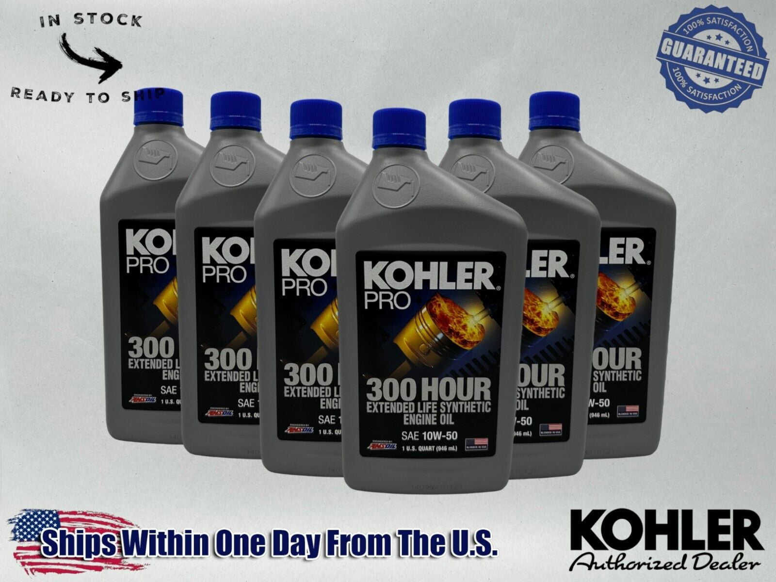 Kohler Genuine OEM Pro SAE 10W-50 Extended Life Synthetic Oil 25 357 72 ...