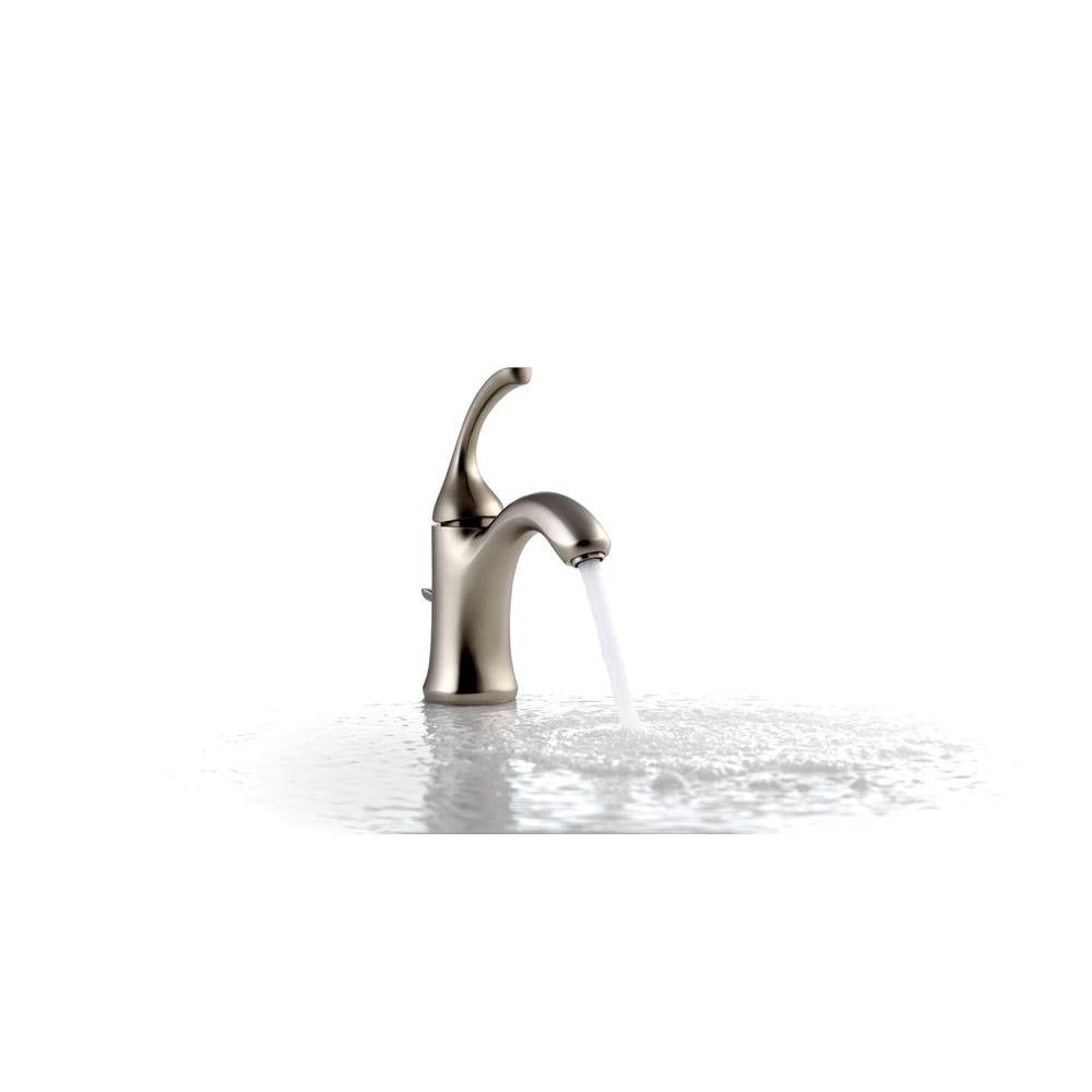 Kohler K-10215-4 Forte Single Hole Bathroom Faucet - Nickel - Walmart.com