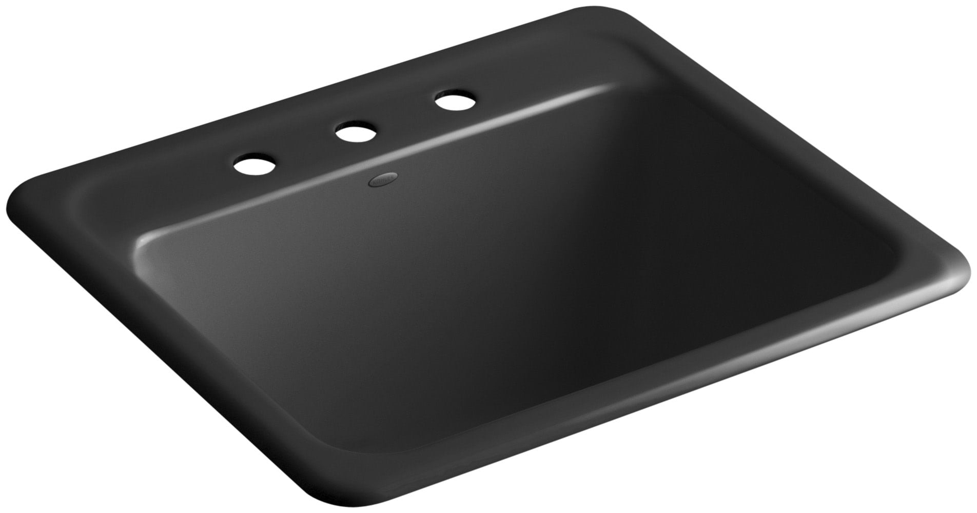 Kohler K-19017-3 Glen Falls 25" Single Basin Undermount Or Drop In Cast ...
