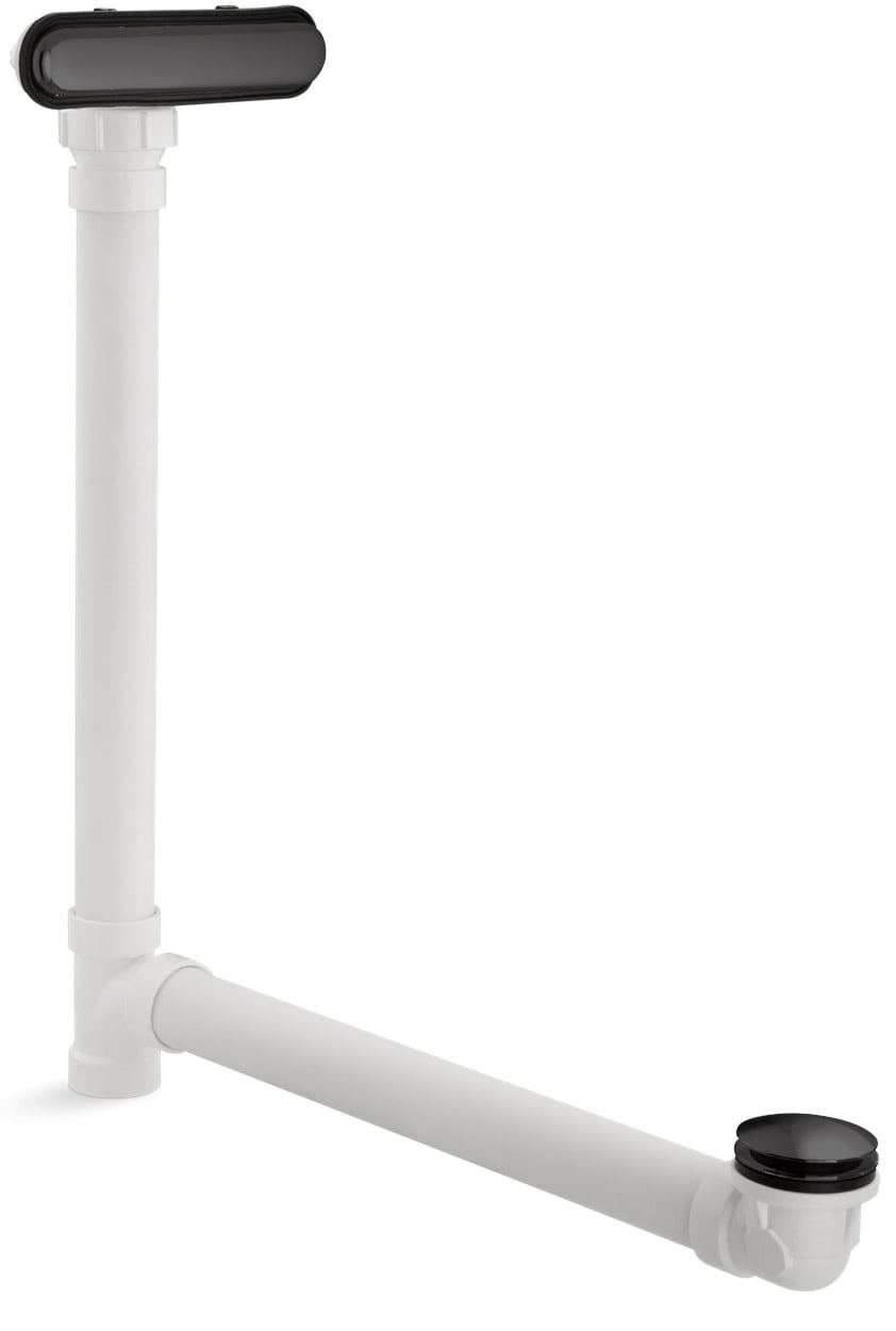 Plumb Pak K630PVCDSBN 1.5-in Brushed Nickel Foot Lock Drain with PVC ...