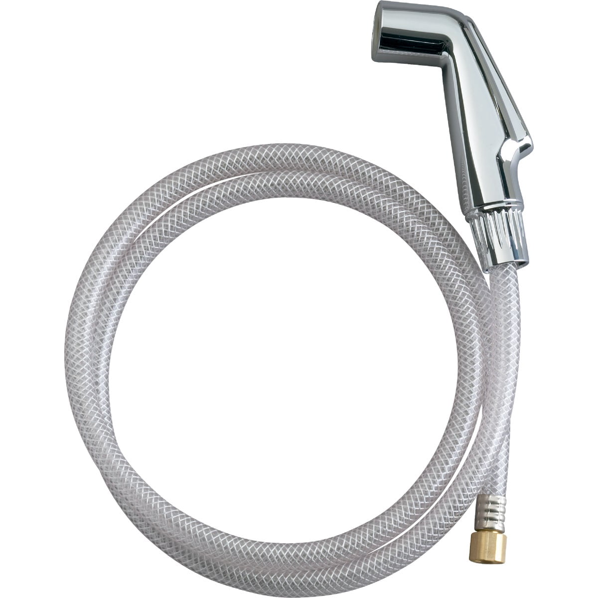 Kohler 1/4 In. x 18 Thread (NPSM) 50 In. Chrome Side Sprayer & Hose ...