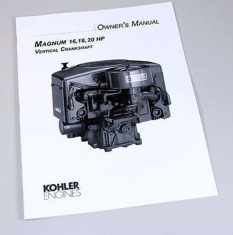 Kohler Magnum 16 18 20 M16 M18 M20 Vertical Engine Owners Operators ...