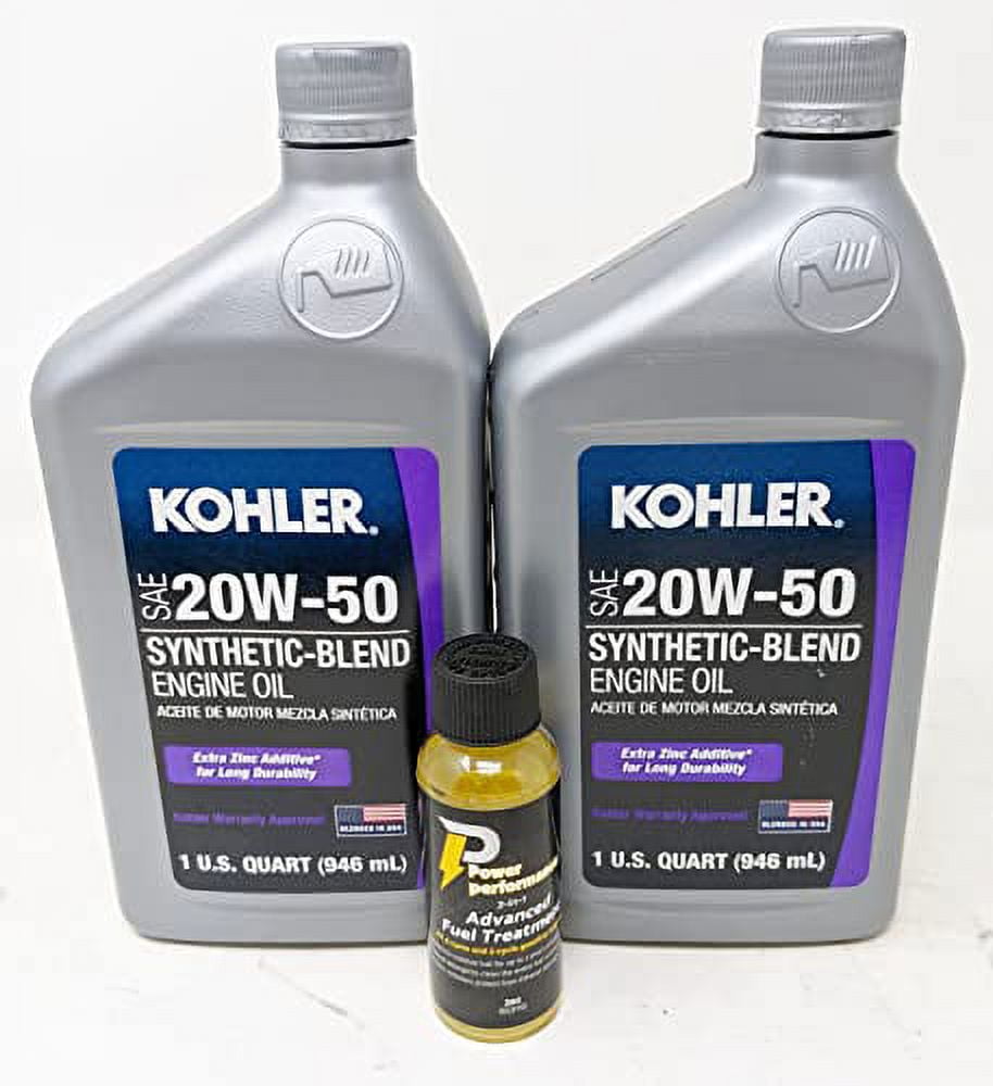 Kohler (Pack of 2) 25 357 68-S Synthetic Blend SAE 20W50 4-Cycle Engine ...