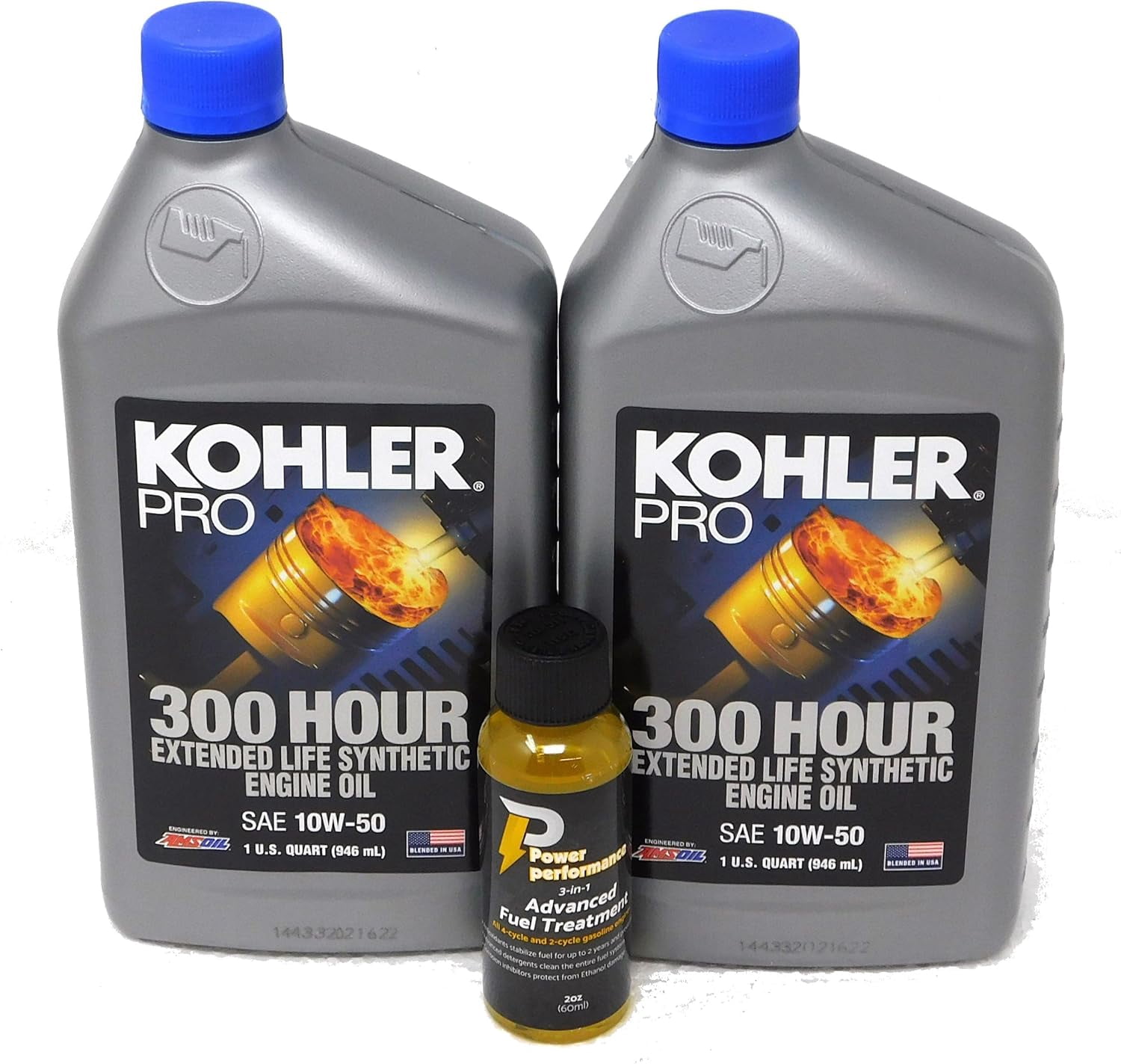 Kohler Pack of 2 25 357 72-S Extended Life 10W-50 Synthetic Engine Oil ...