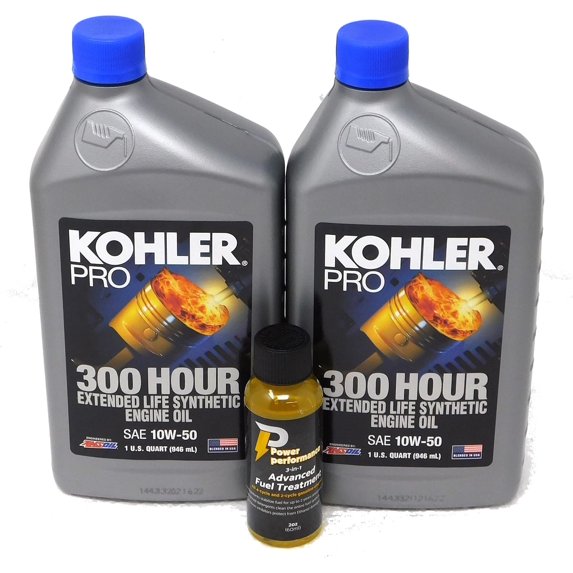 Kohler Pack of 2 25 357 72-S Extended Life 10W-50 Synthetic Engine Oil ...