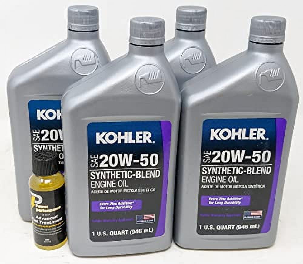 Kohler (Pack of 4) 25 357 68-S Synthetic Blend SAE 20W50 4-Cycle Engine ...