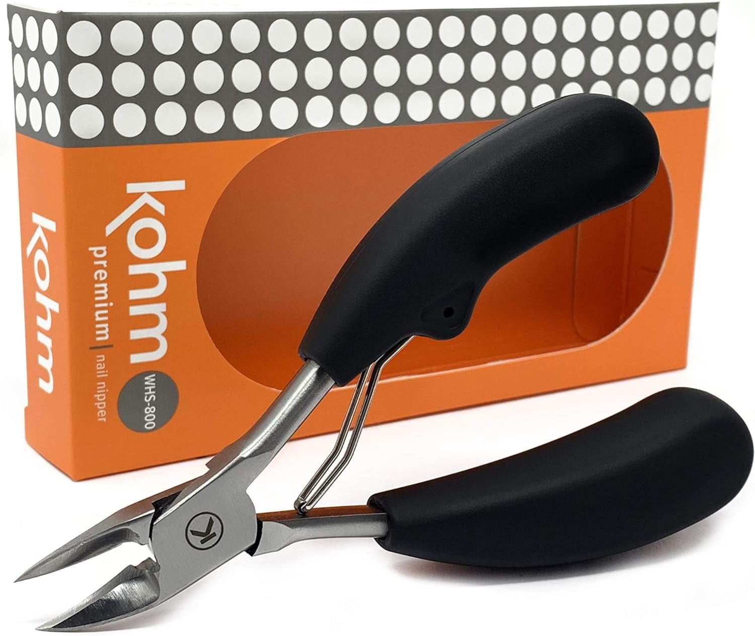 Kohm Toenail Clippers | Extra-Wide Blade & Non-Slip Grip for Thick ...