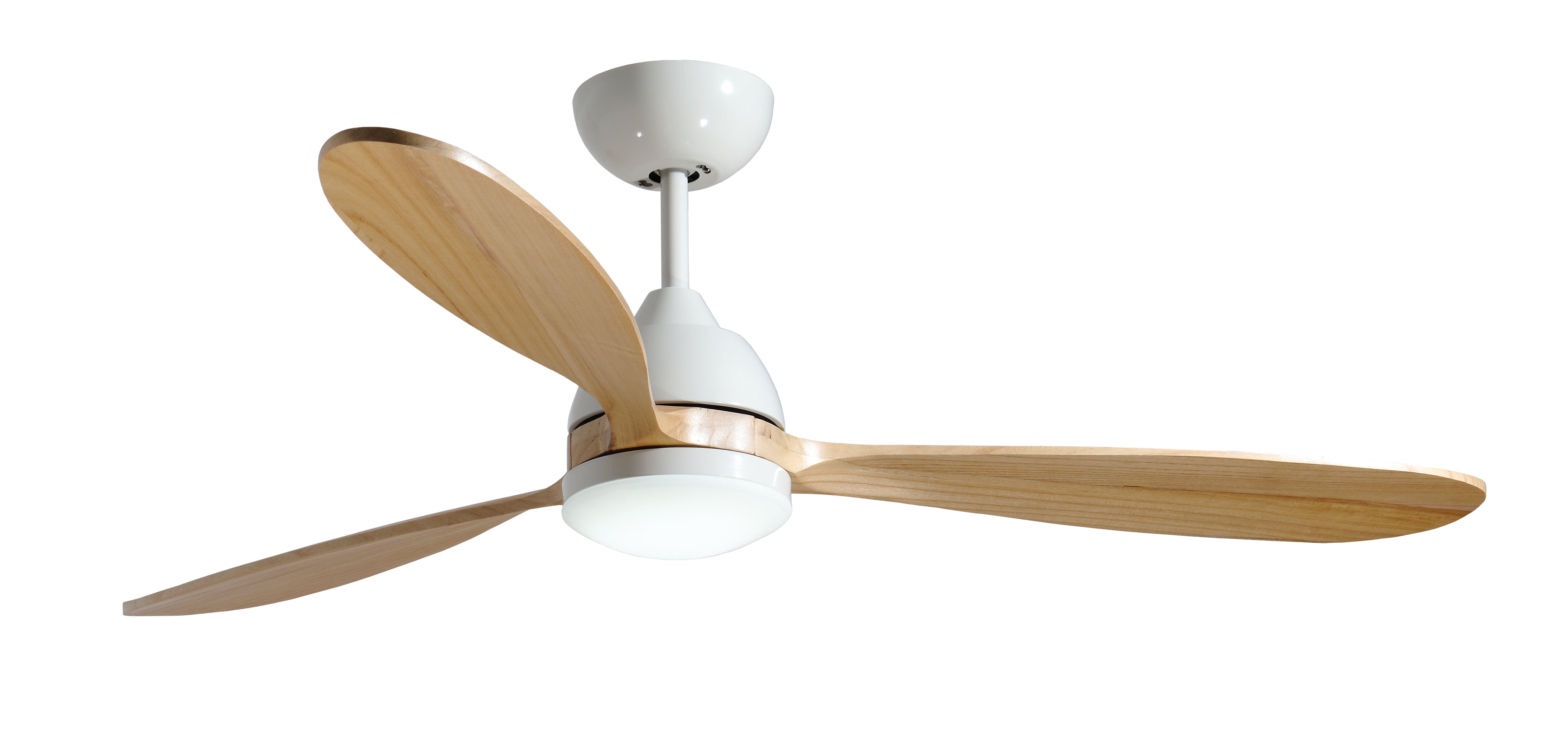 Koho 52 in. Overhead Home Integrated LED Pure White Ceiling Fan with ...