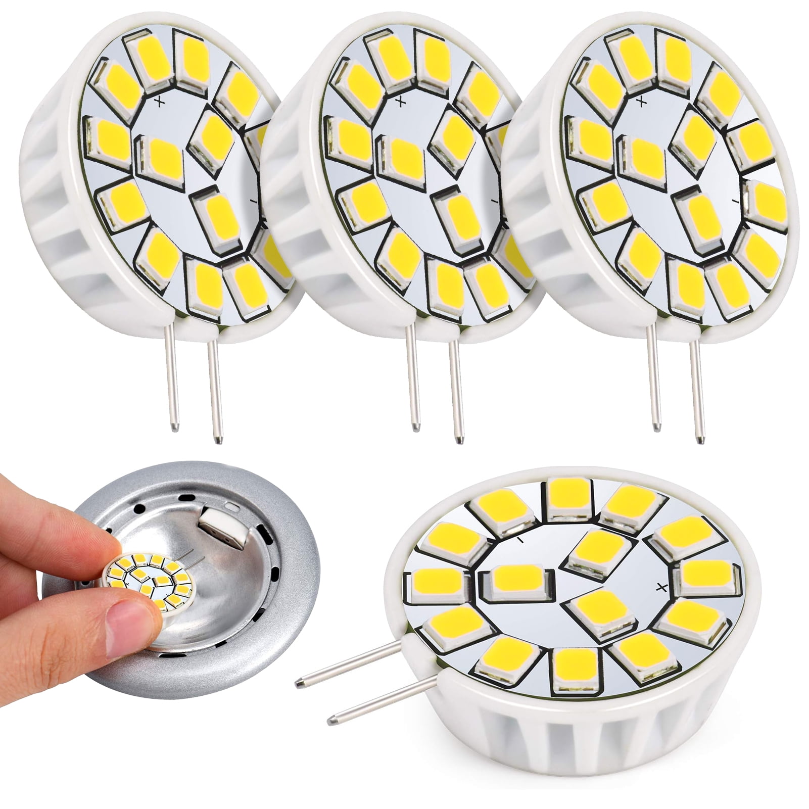 Kohree G4 LED Bulb 12V 4000K AC/DC Bi-Pin Base Ceiling 20W Replacement ...