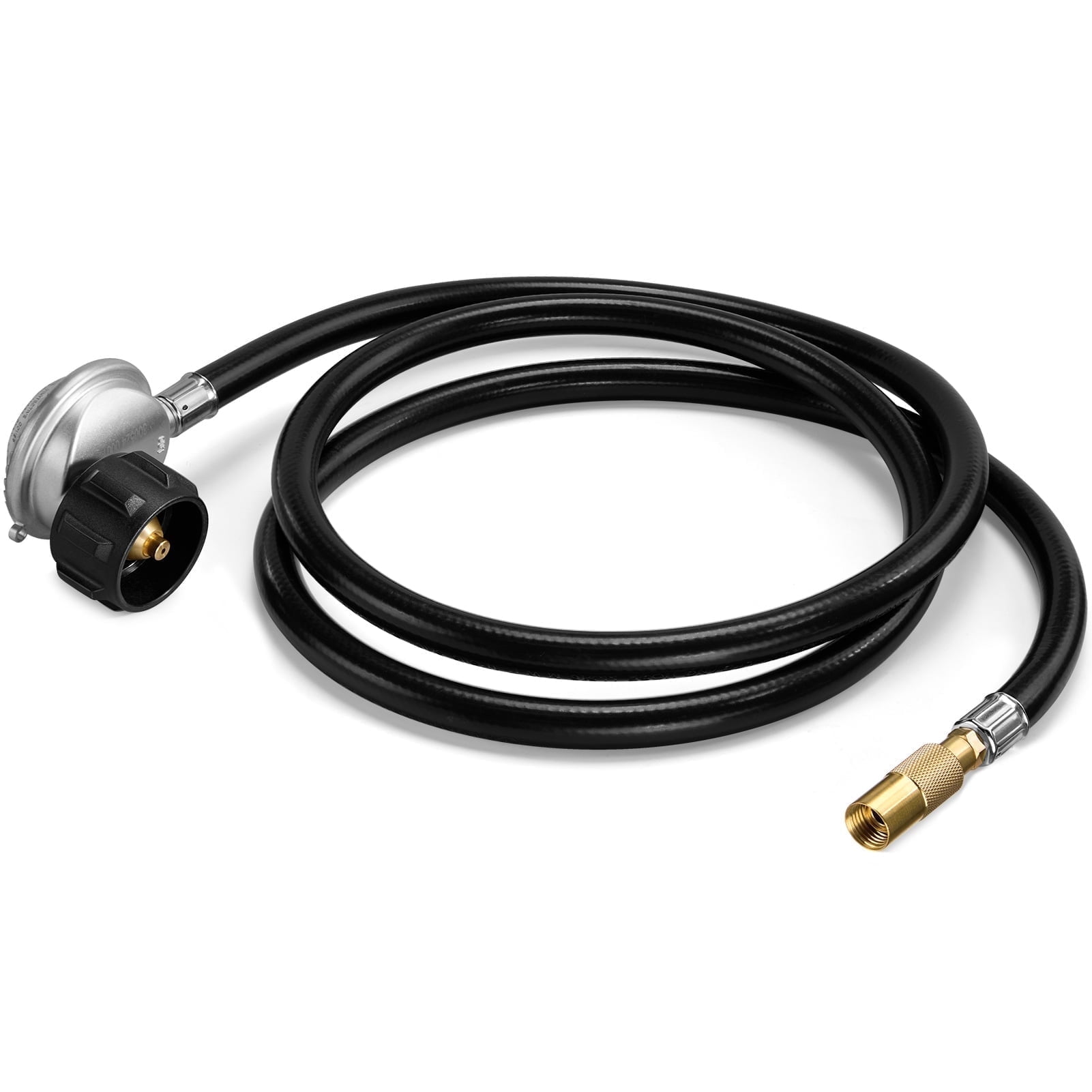 Kohree 6Ft Rubber Propane Griddle Adapter Hose Tool with Regulator for ...