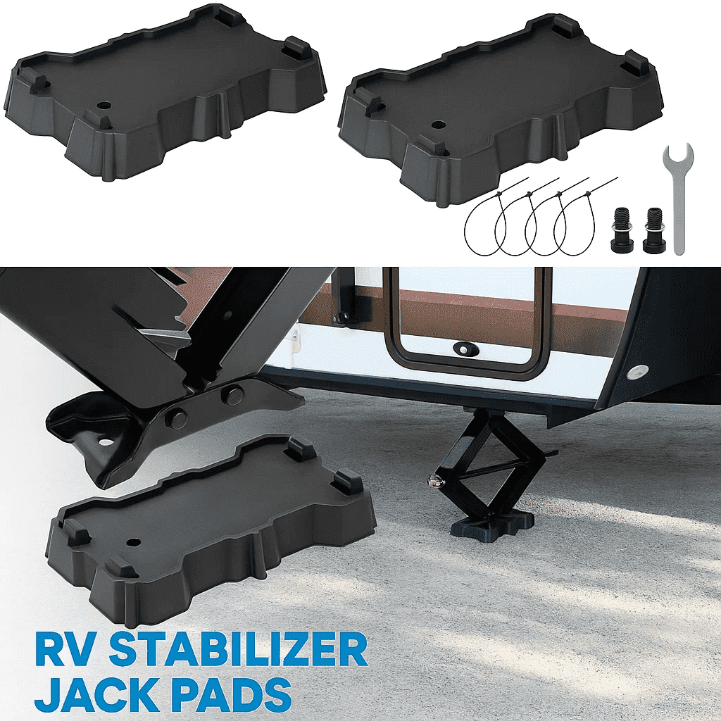Kohree 2 Pack RV Stabilizer Jack Pads, 10000 lbs Load Capacity,RV ...