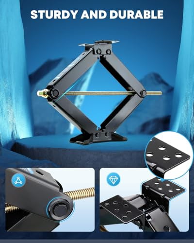 Kohree Set of 4 9500lbs RV Stabilizer Jack 24" Trailer Camper Leveling ...