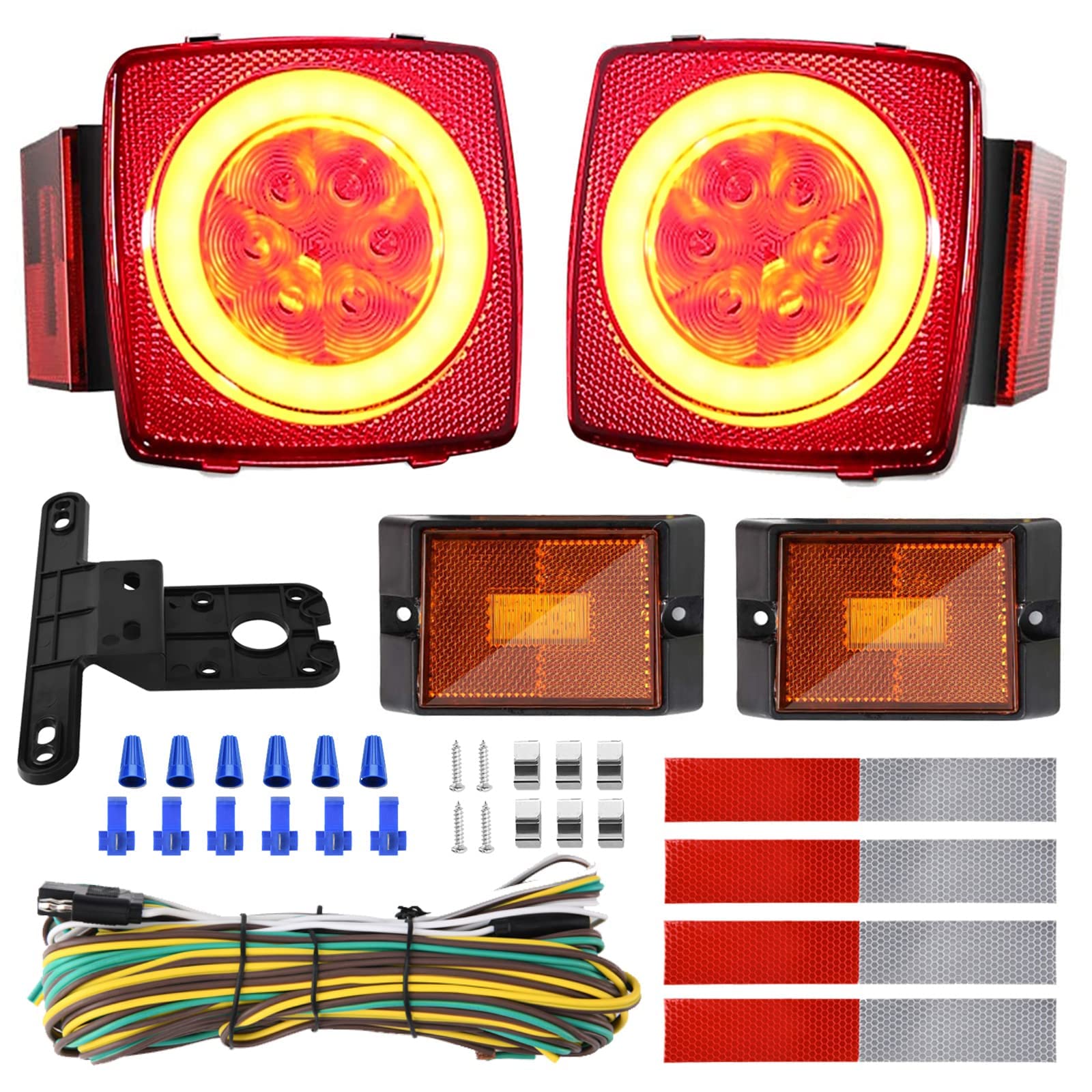 Kohree Super Bright Led MMF7 Trailer Light Kit, IP68 Waterproof ...