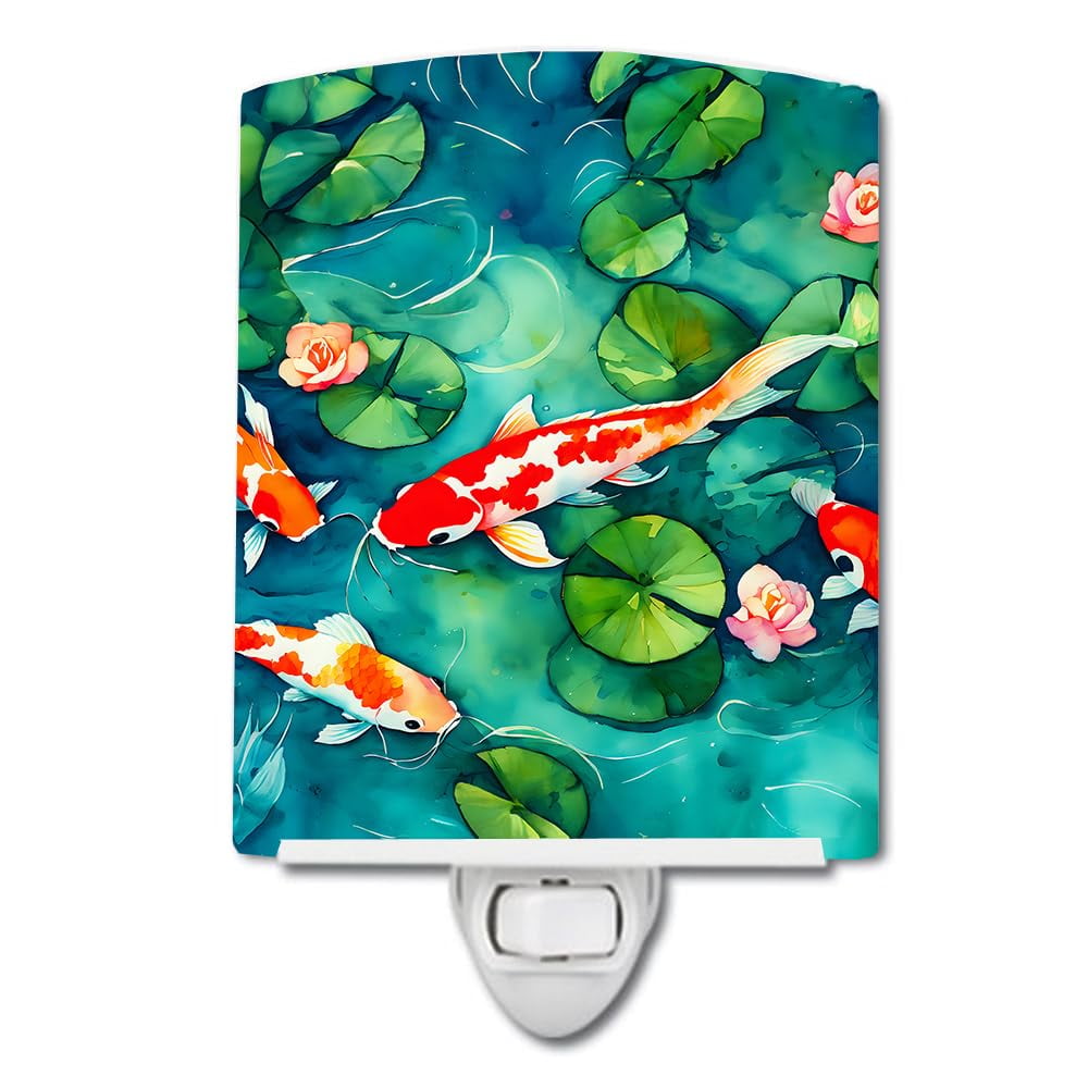 Koi Fish Ceramic Night Light 4 in x 6 in - Walmart.com