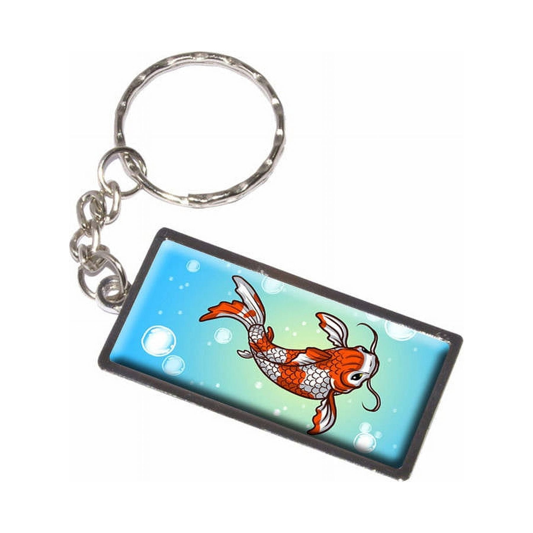 Koi Fish Chinese Keychain Key Chain Ring - Walmart.com