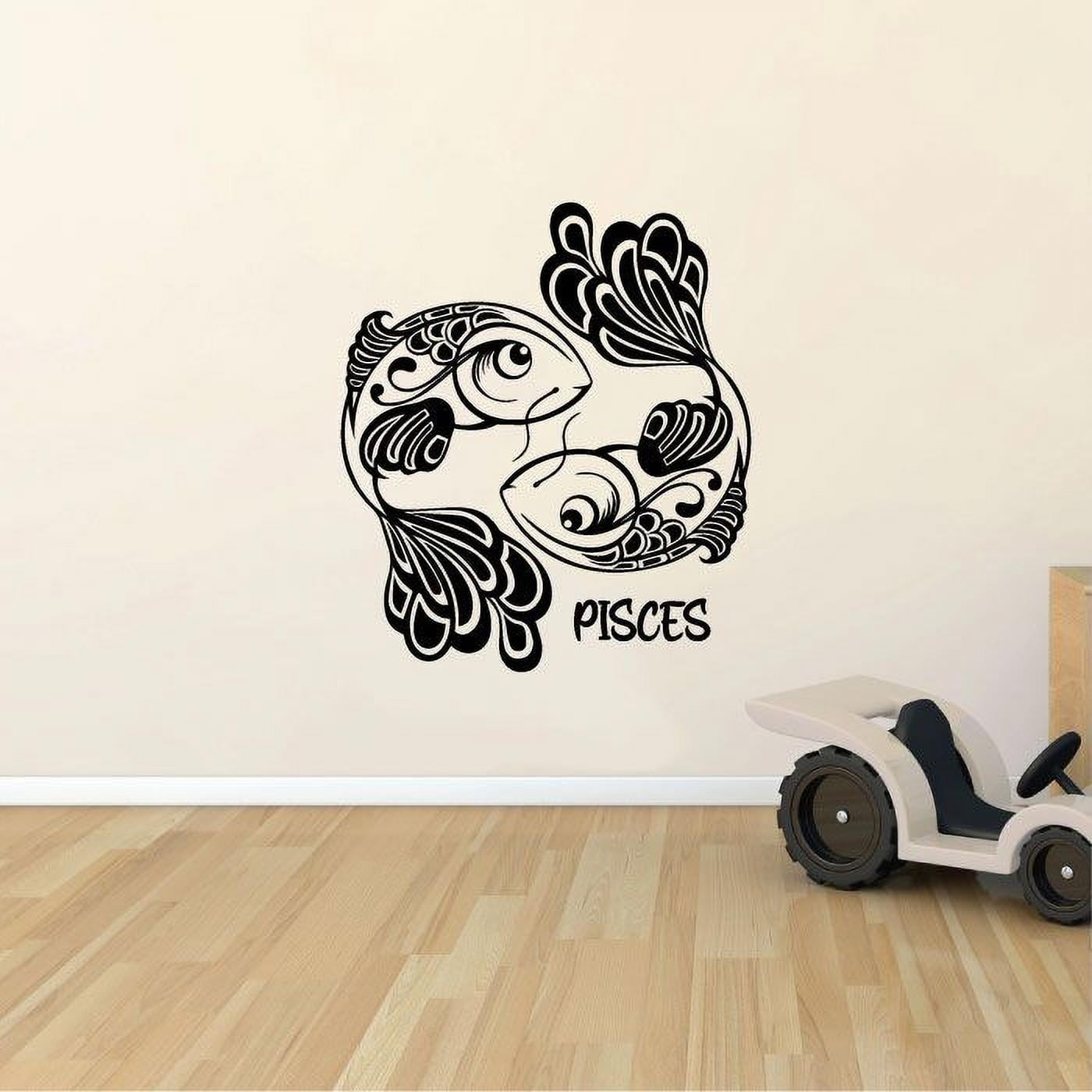 Koi Fish Drawing Pisces Water Sign Symbol Horoscope Astrological Chart ...