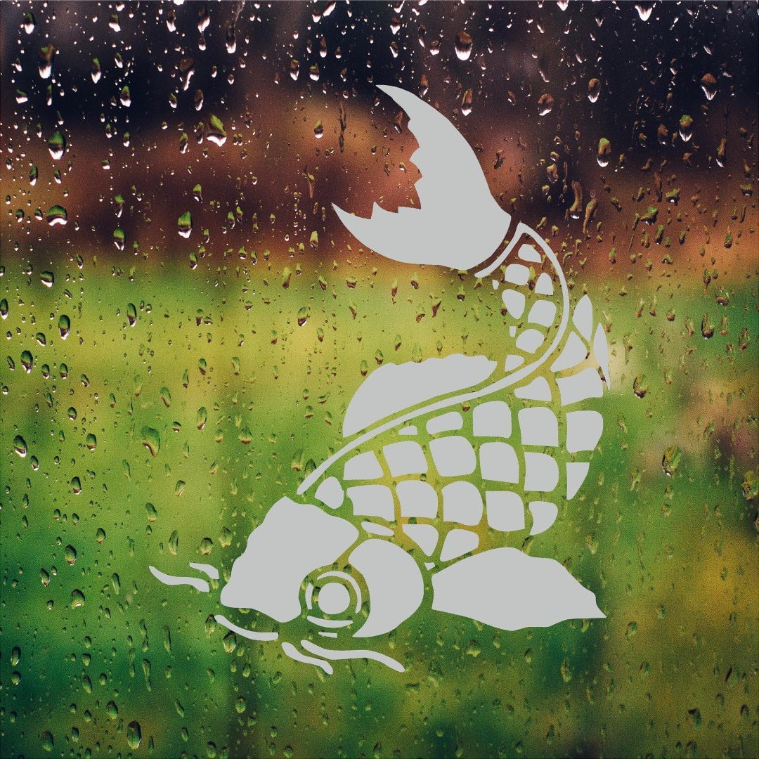 Koi Fish Etched Glass Decals Vinyl Shower Door Window - Walmart.com
