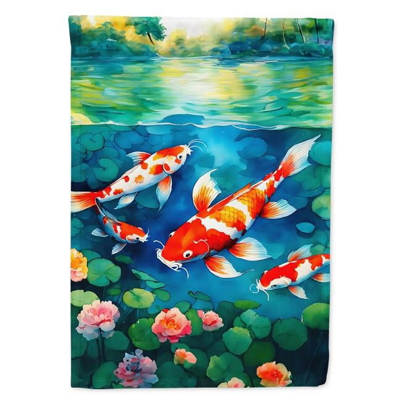 Koi Fish Garden Flag 11.25 in x 15.5 in - Walmart Business Supplies