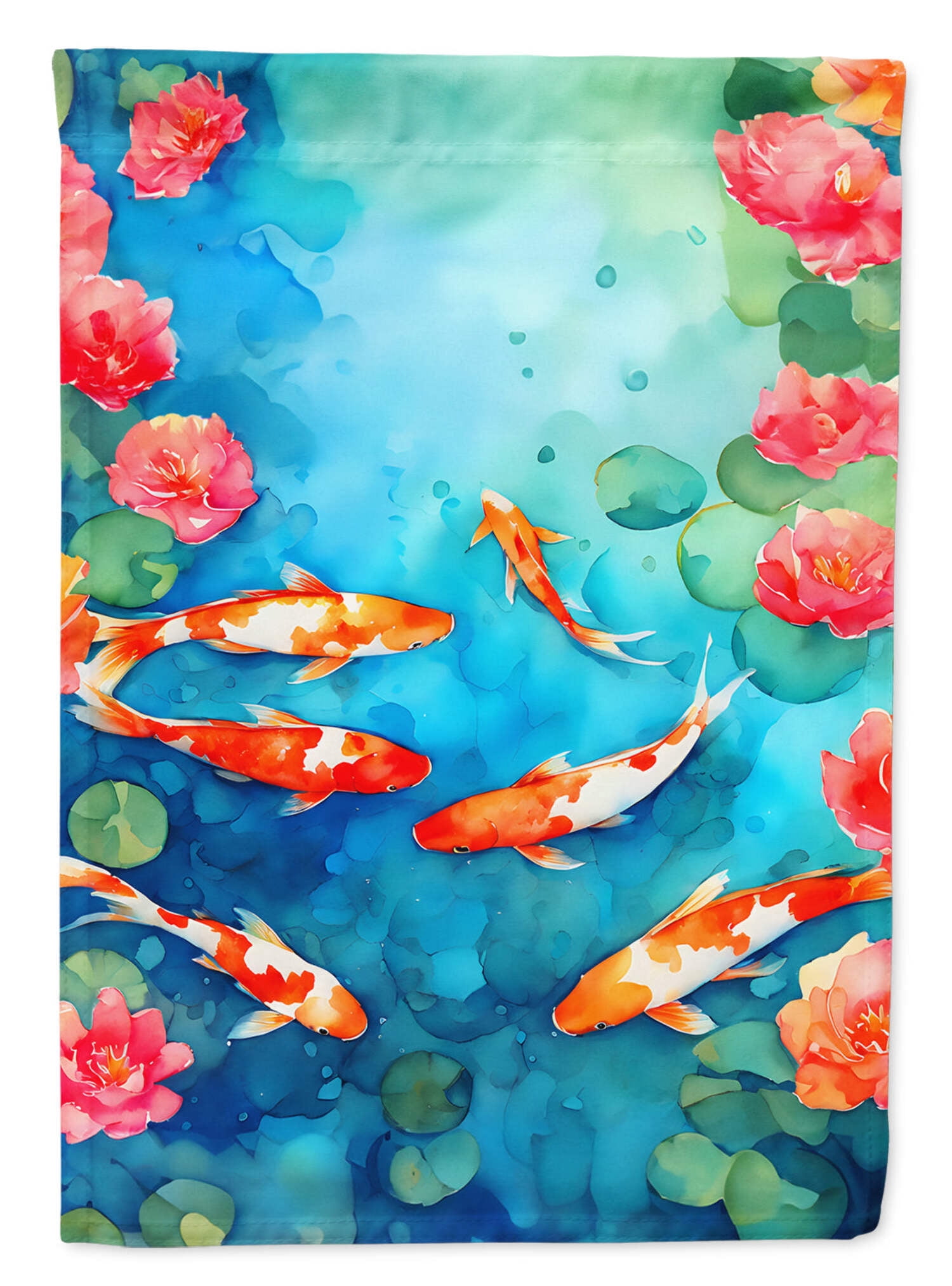 Koi Fish House Flag 28 in x 40 in - Walmart.com